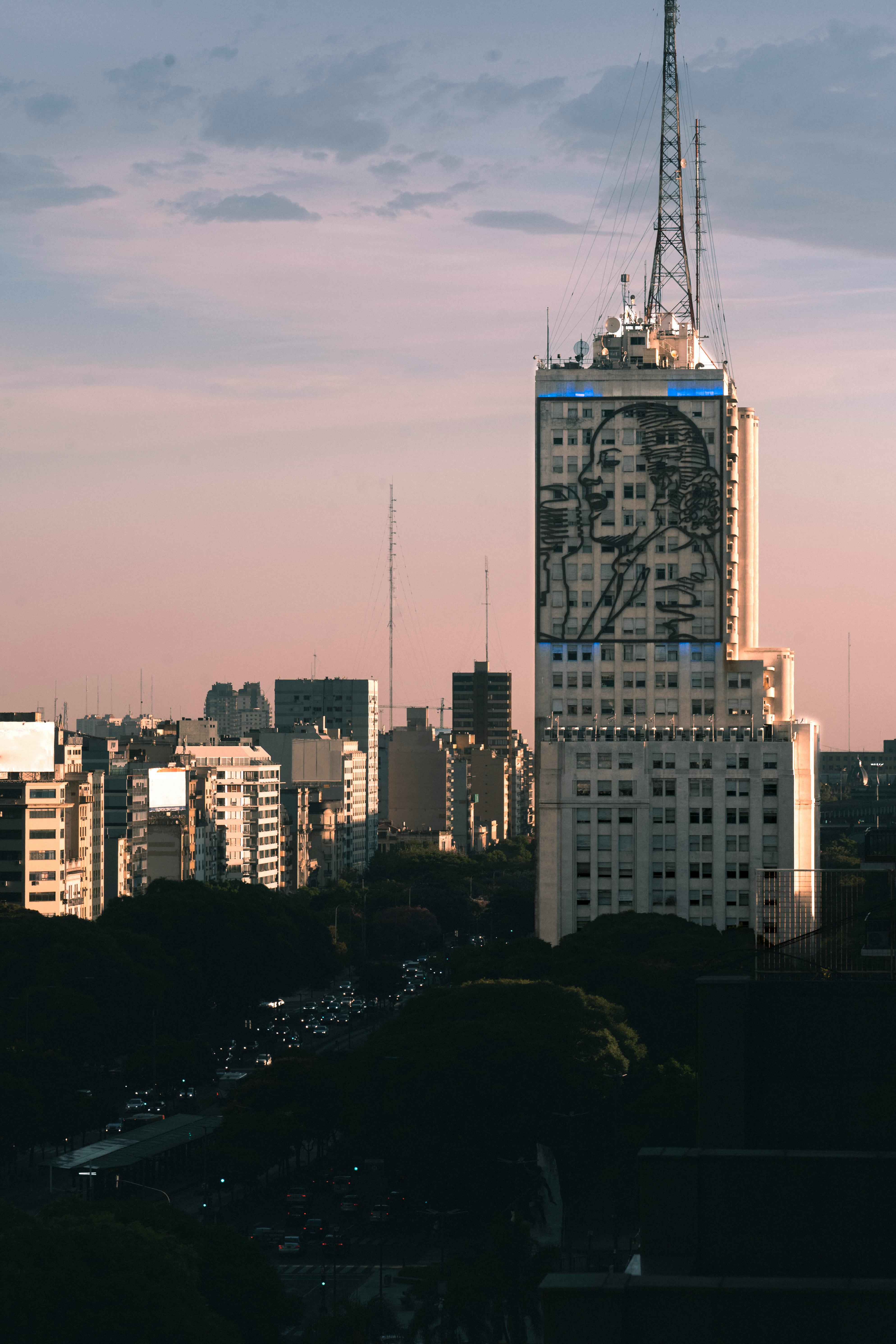 Obelisk Tower in Buenos Aires During Sunset · Free Stock Photo