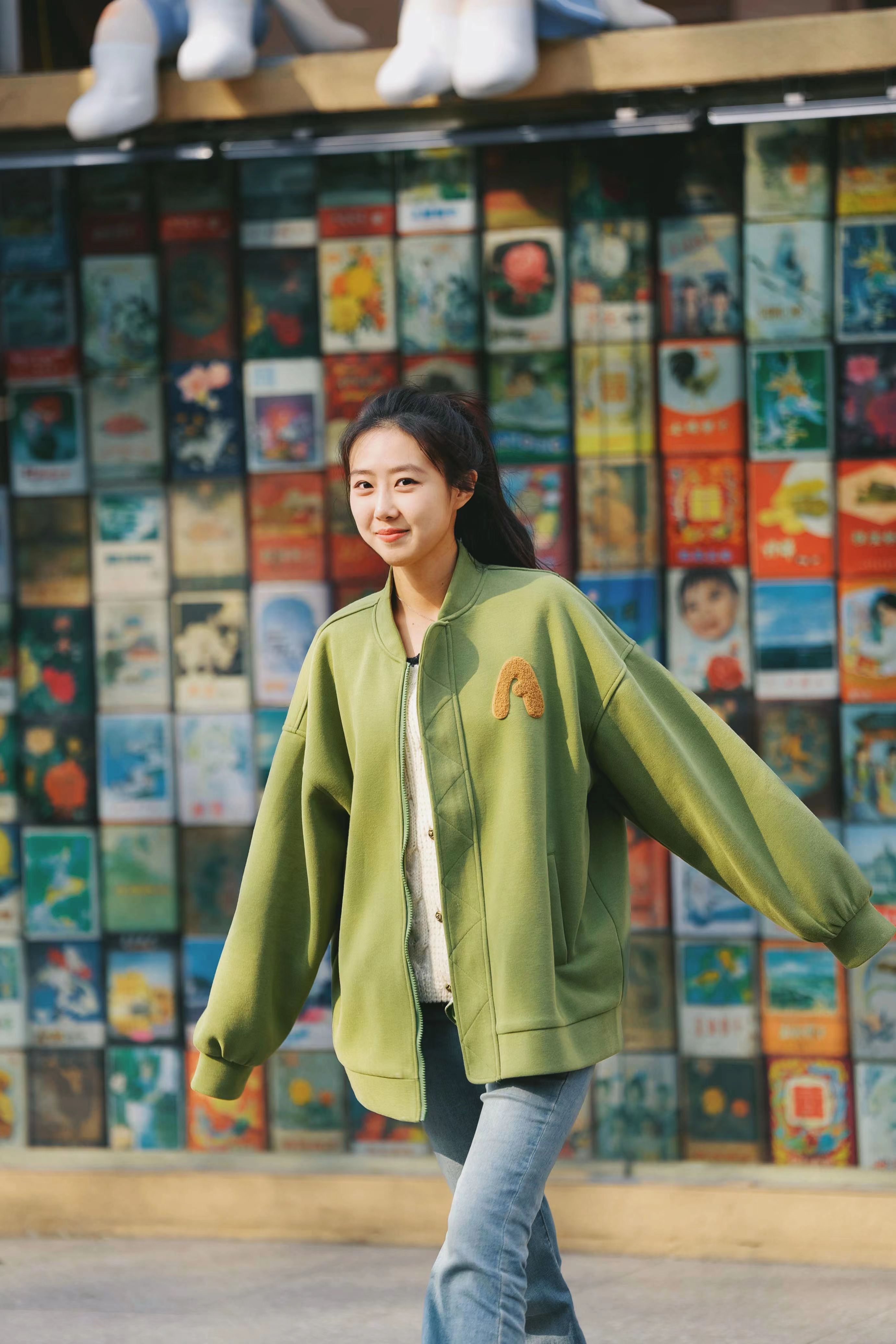 Smiling Woman Walking · Free Stock Photo