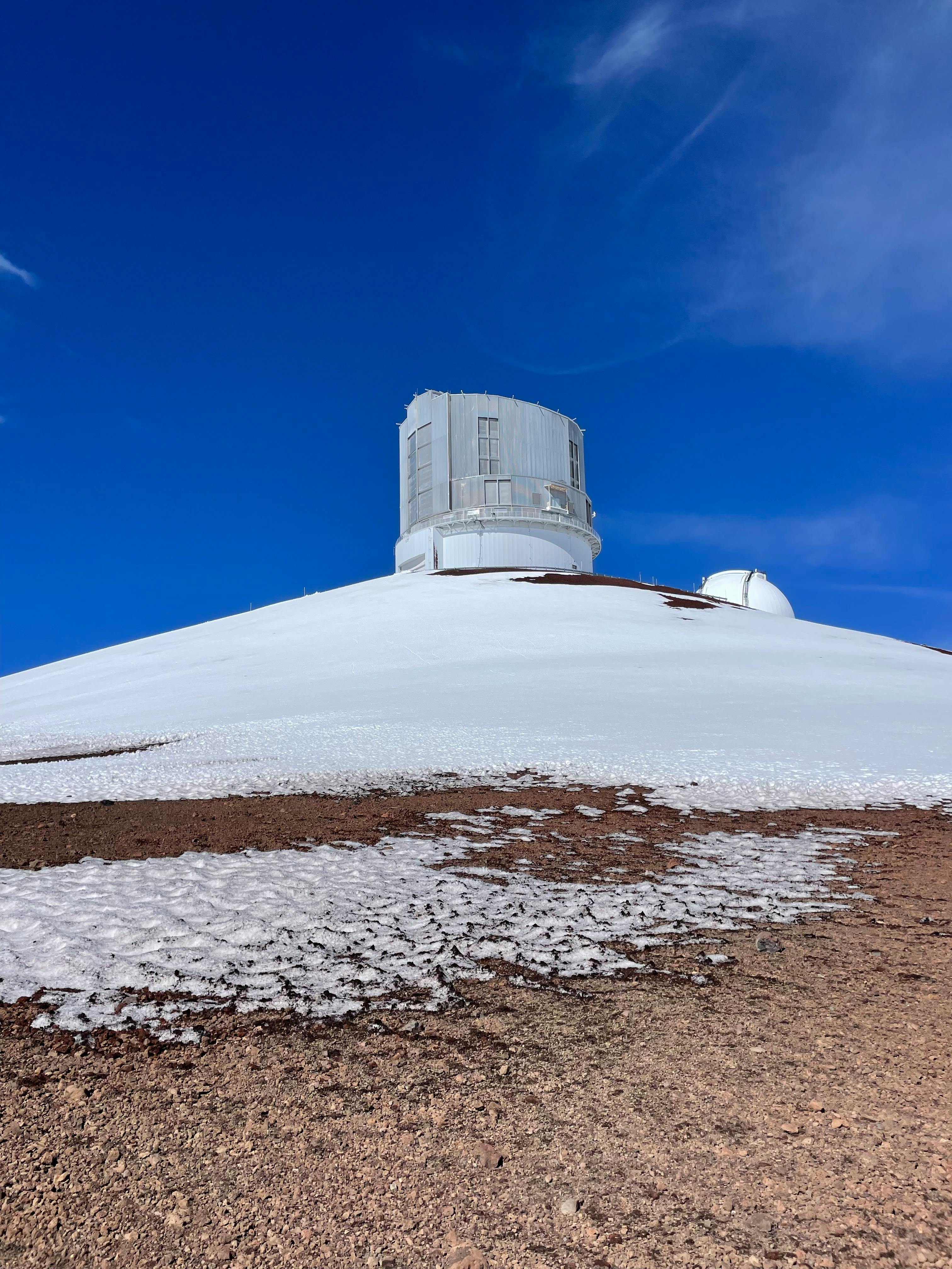 Observatory in Snow on Hill · Free Stock Photo