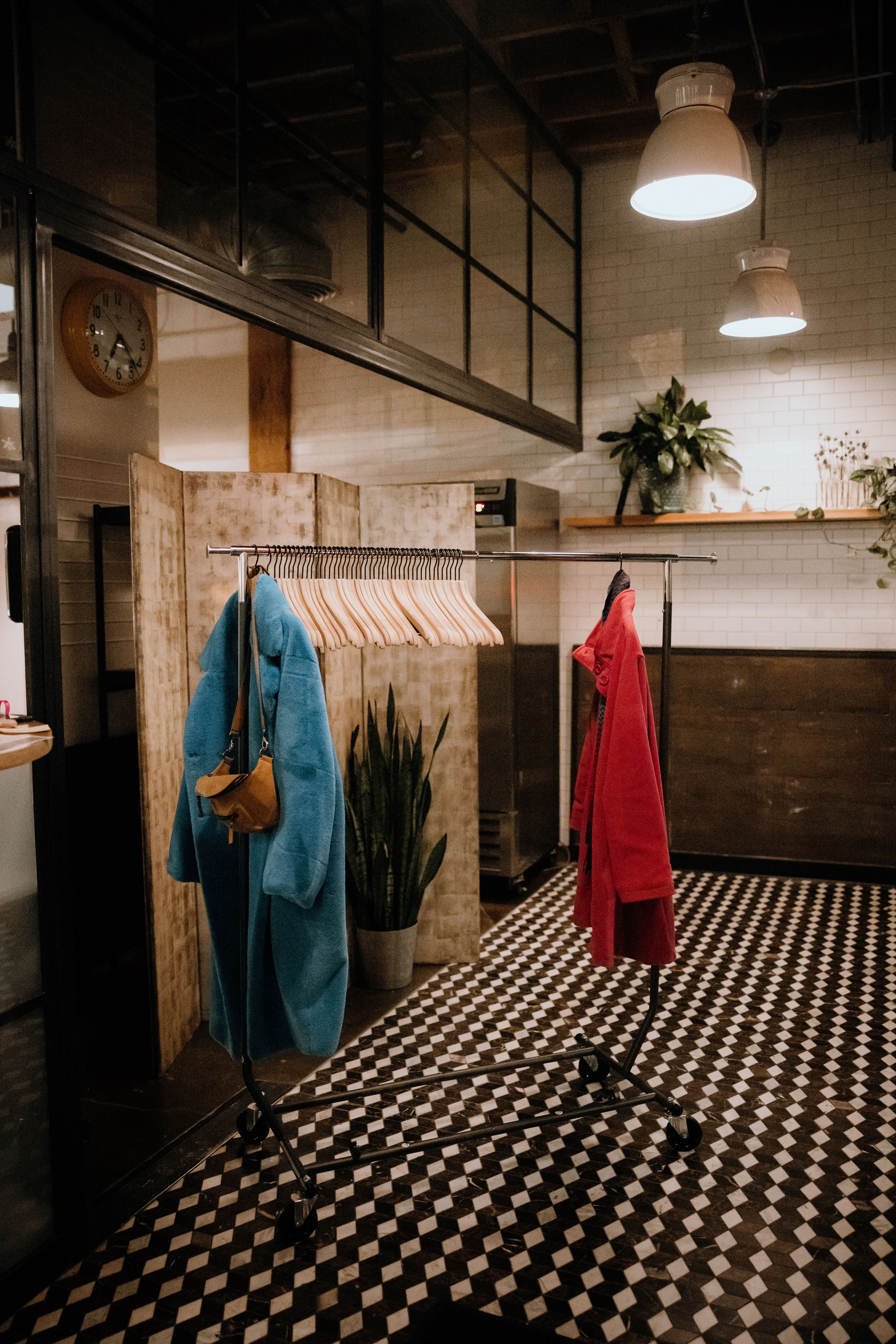 A Hall with Stand for Clothes · Free Stock Photo