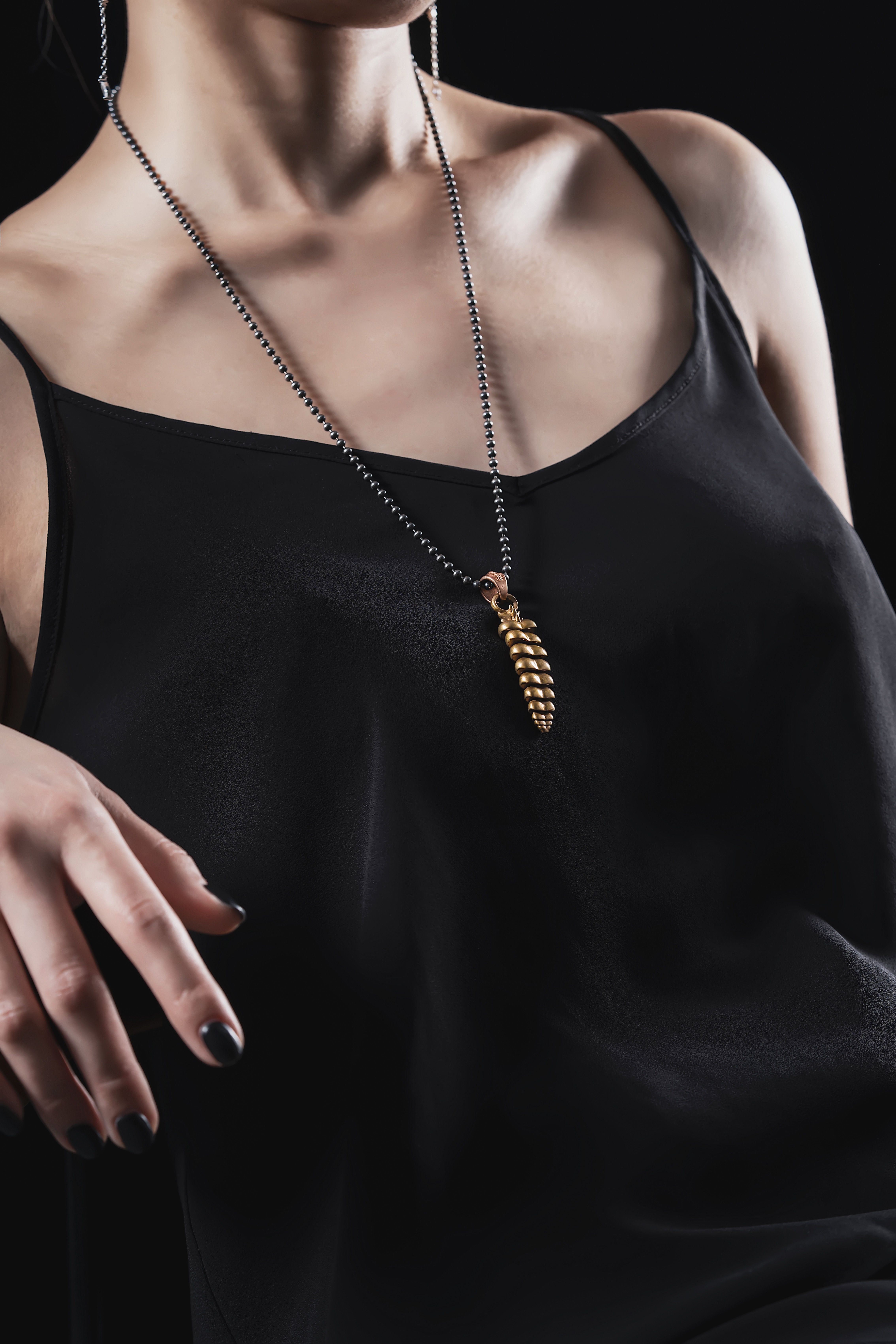 Woman Wearing Gold Chain Bib Necklace · Free Stock Photo