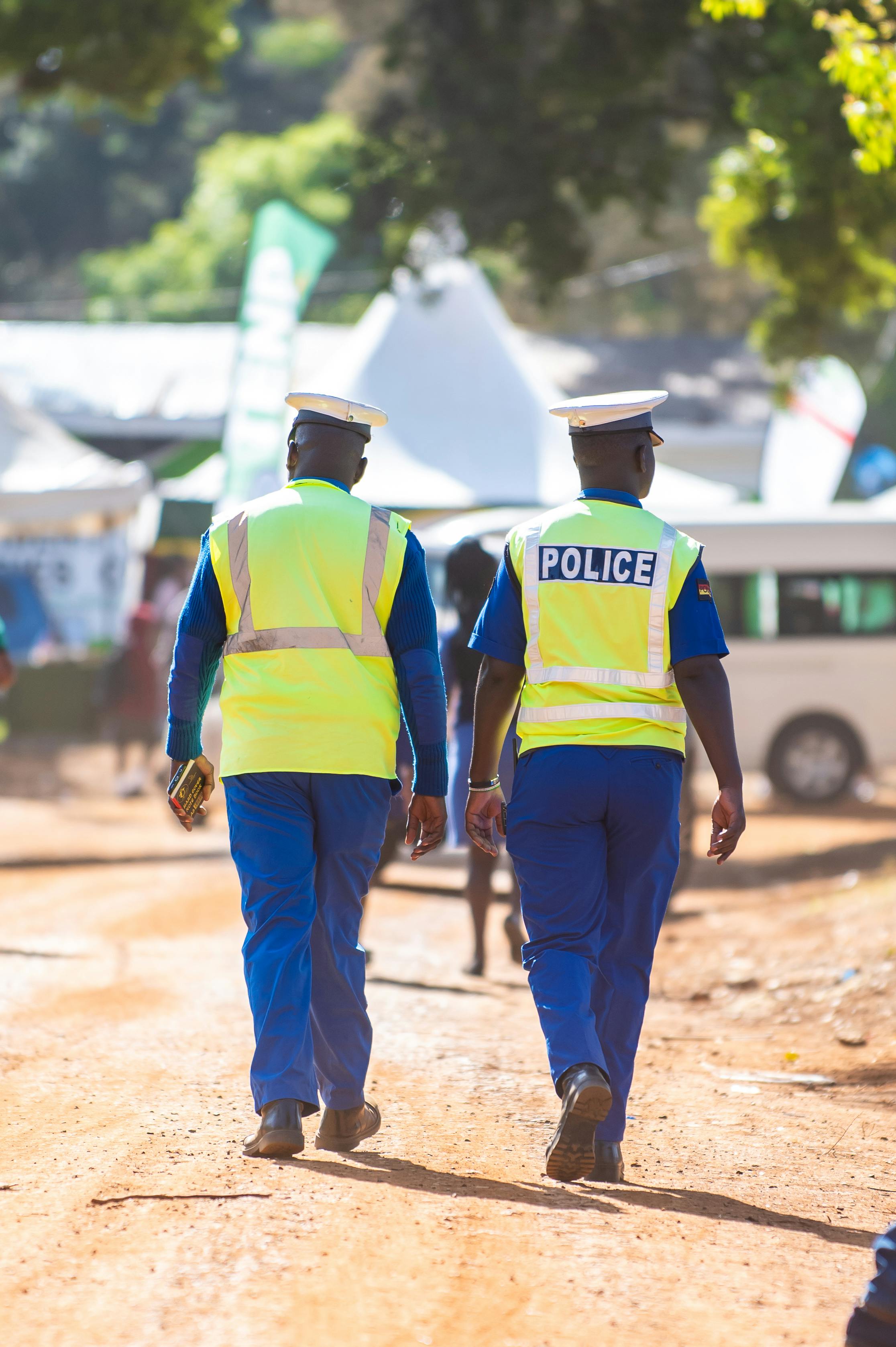 Back View of Police Officers · Free Stock Photo