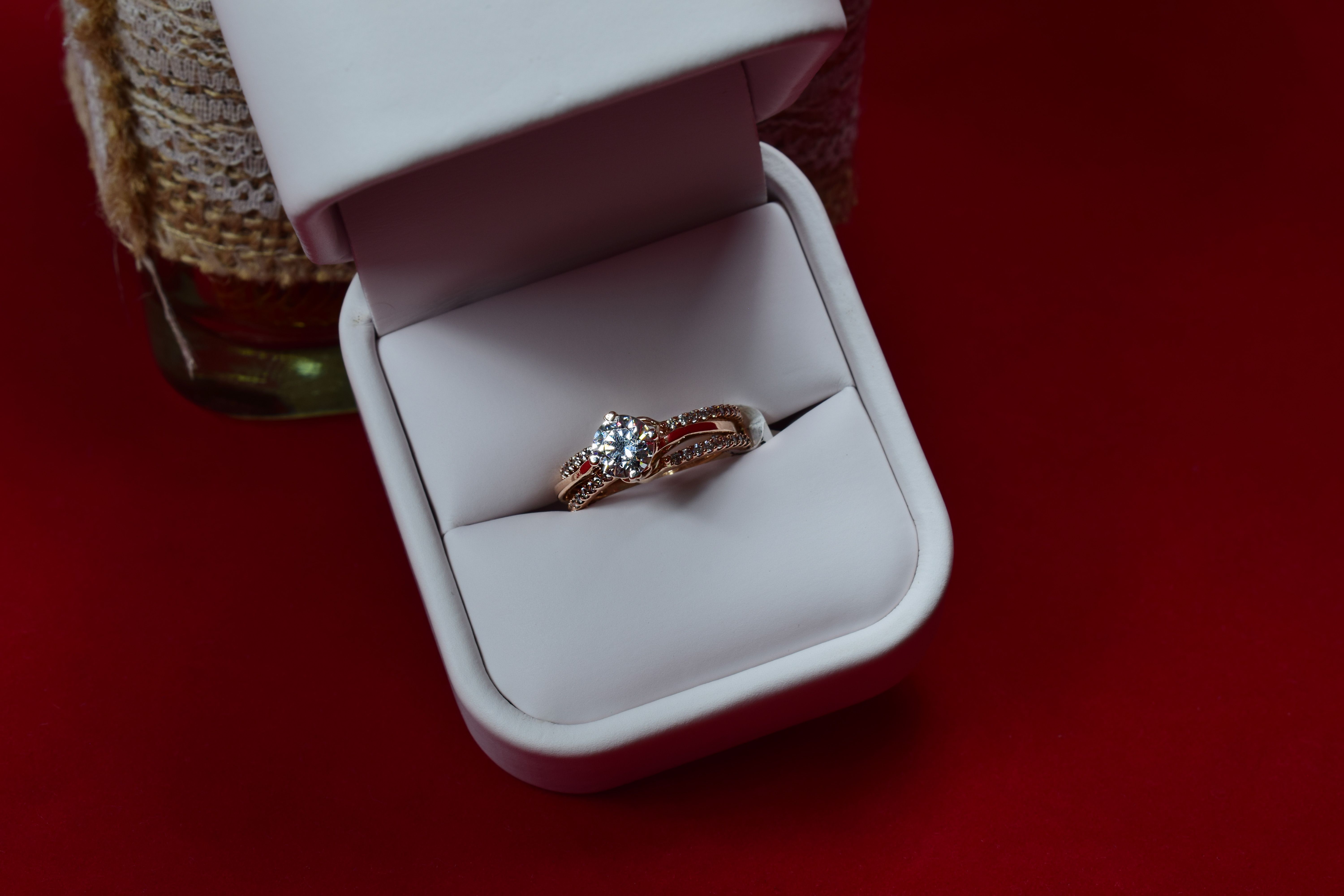 A Ring with a Diamond in a Box · Free Stock Photo