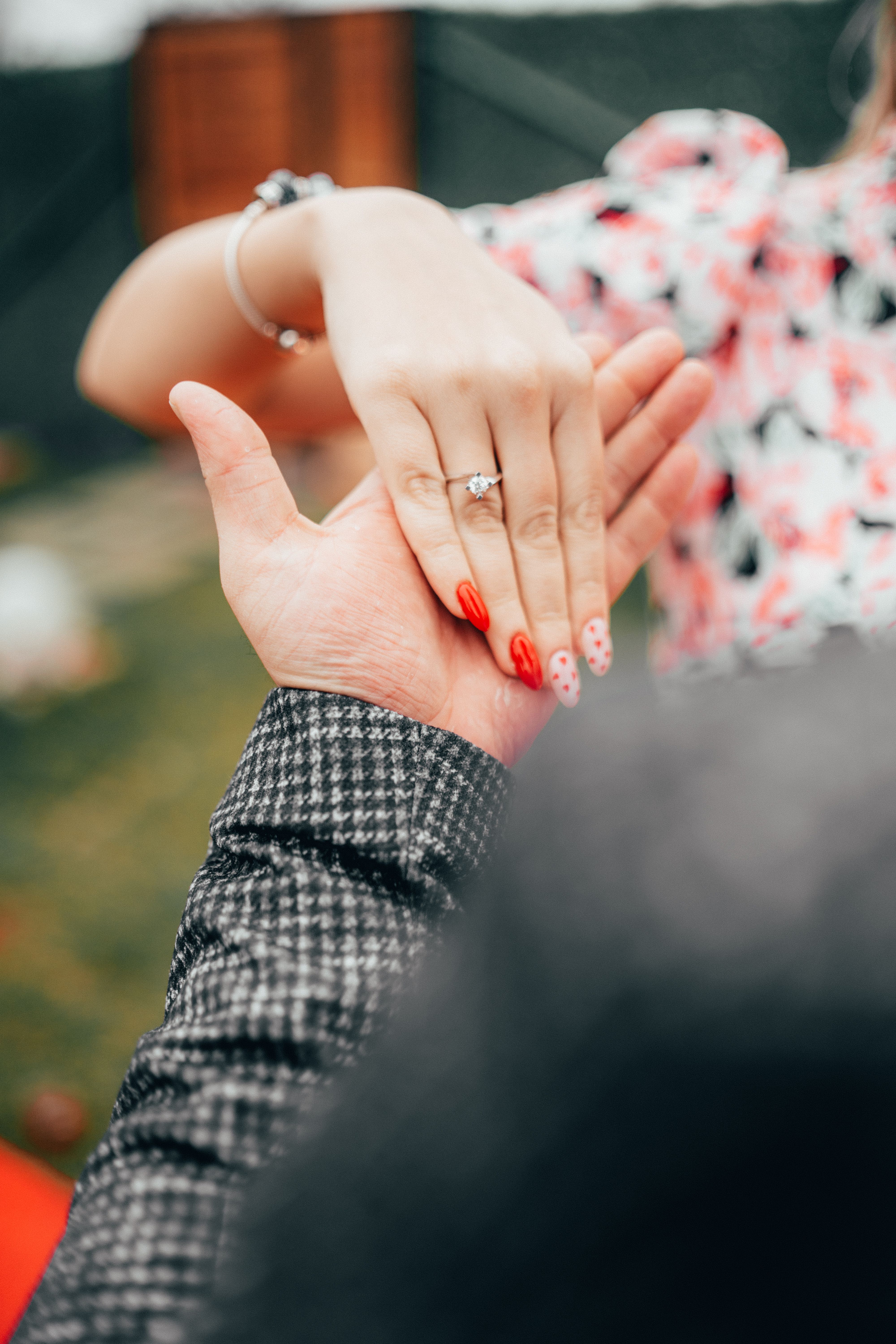 Close-up of Woman Showing Her Engagement Ring · Free Stock Photo