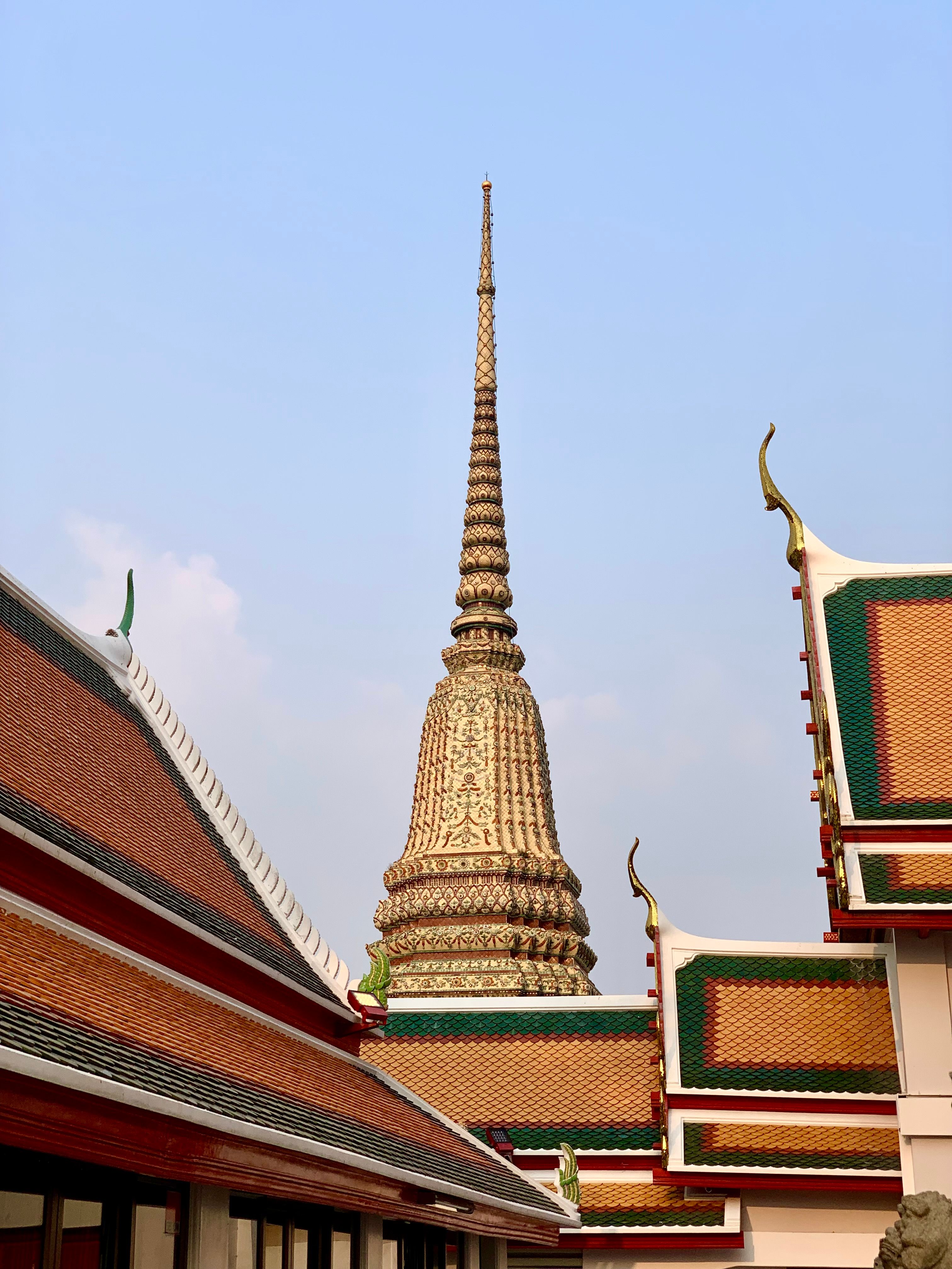 Clear Sky over Golden Tower · Free Stock Photo