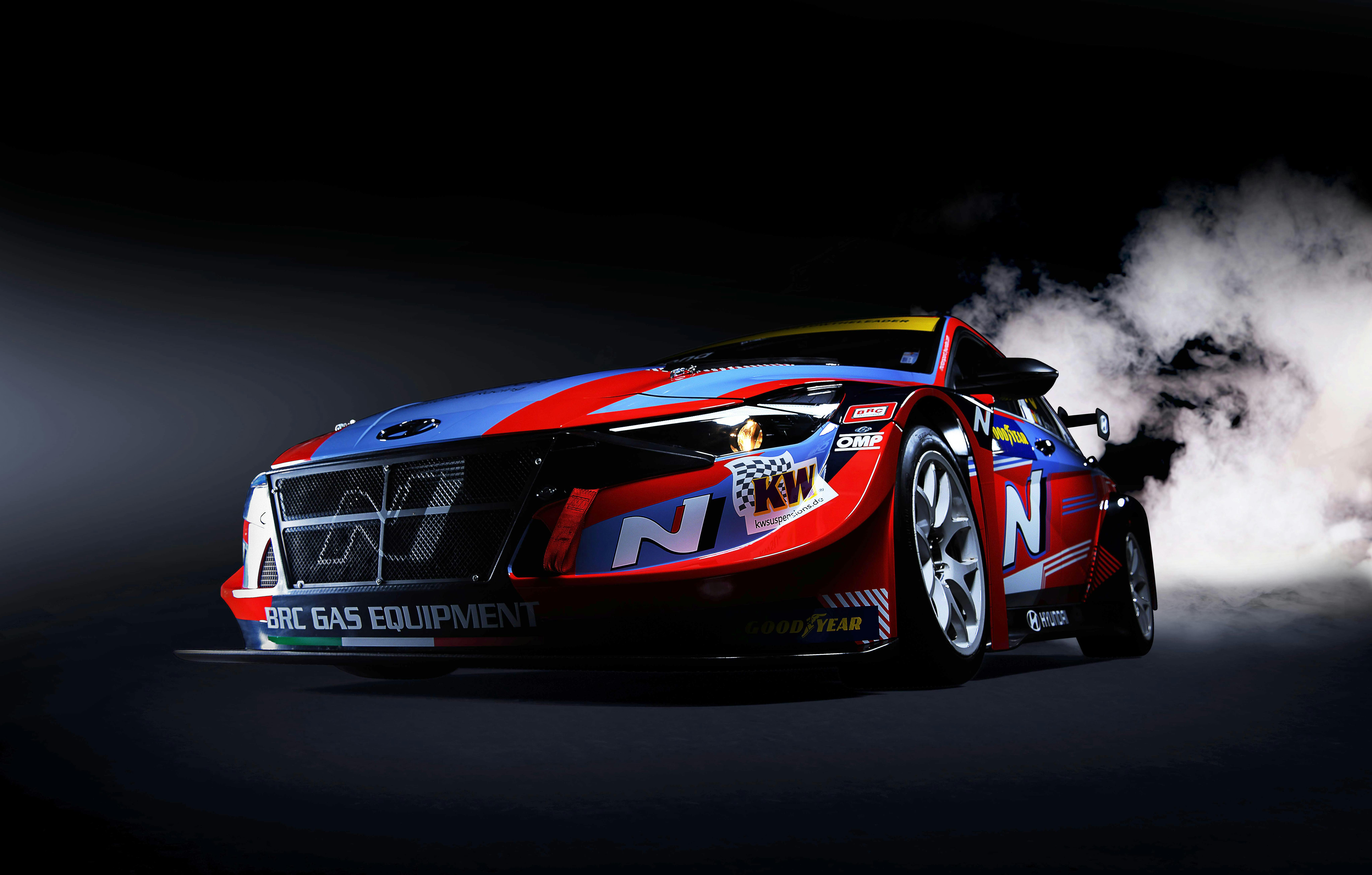 Dynamic Race Car with Smoky Background in Action · Free Stock Photo