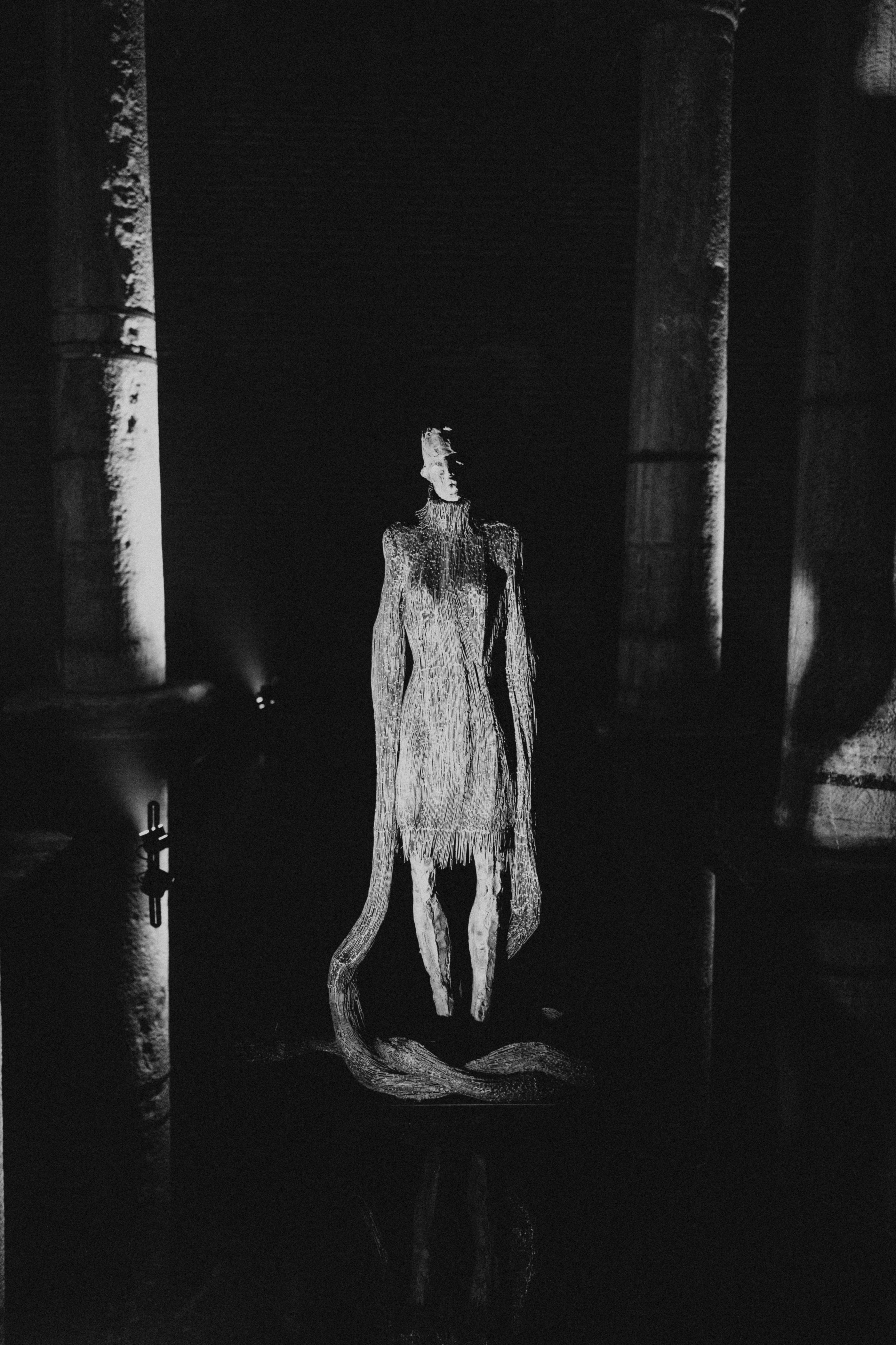 Creepy Statue Inside a Flooded Temple · Free Stock Photo
