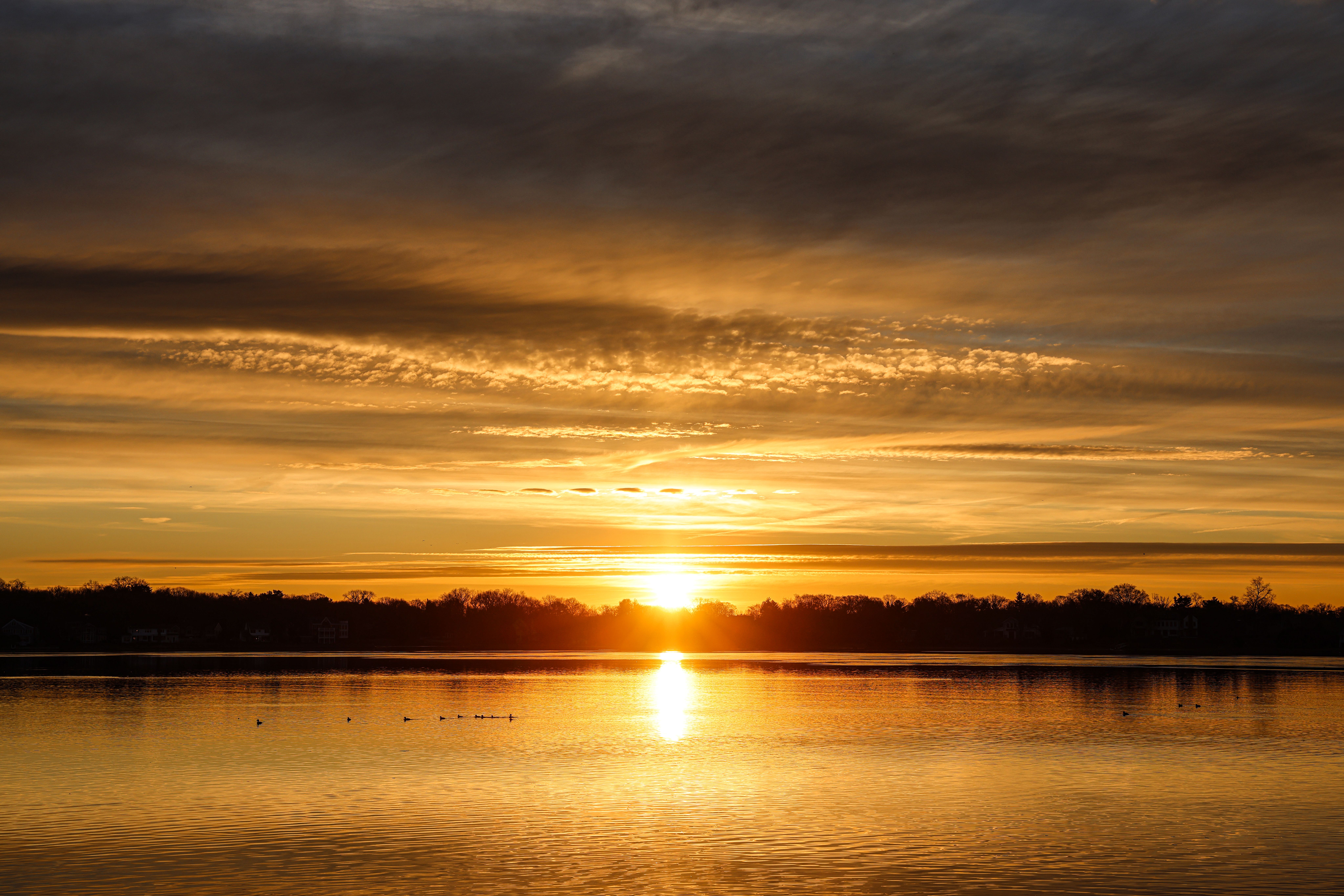 Sunset over Lake · Free Stock Photo