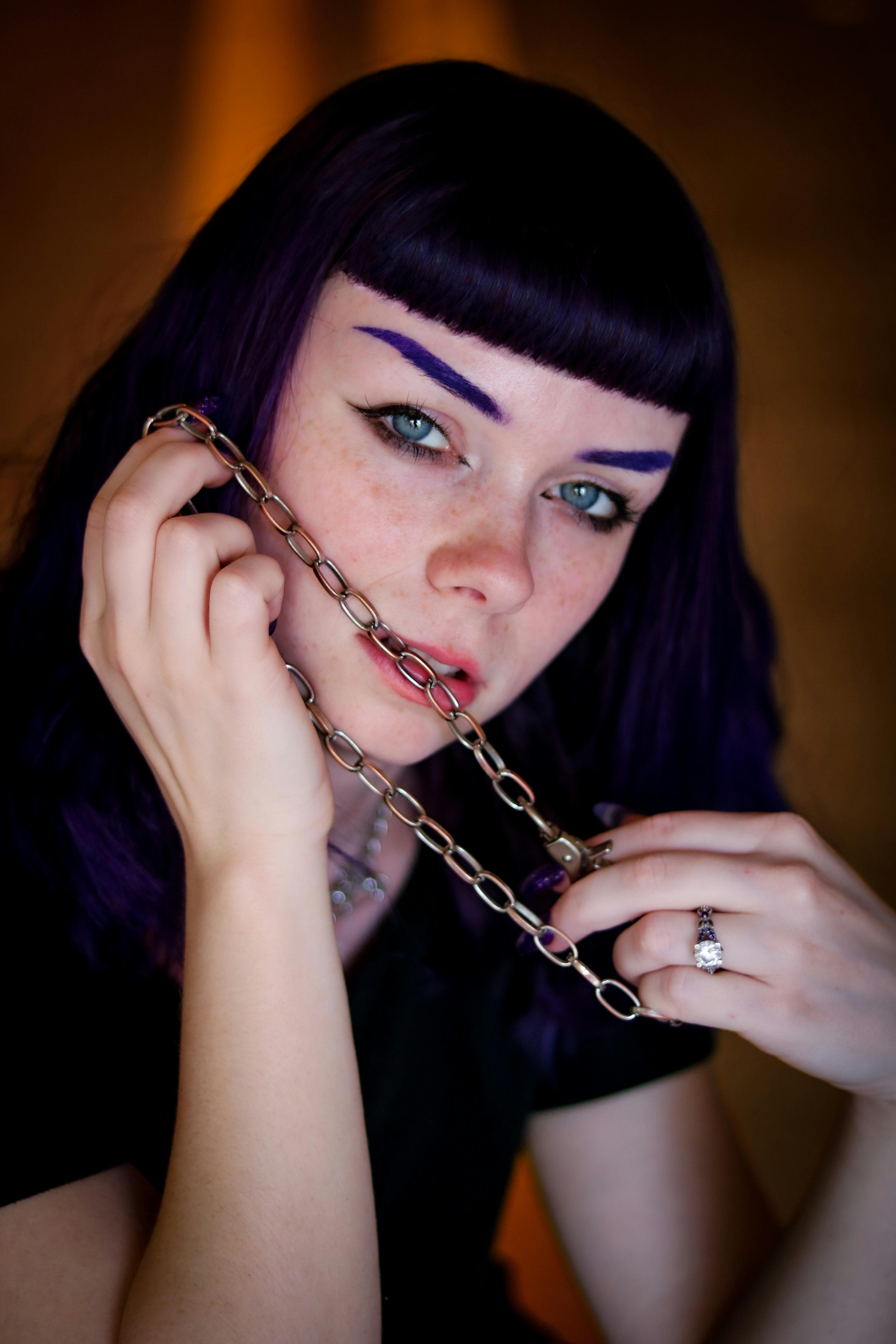 Woman Posing with Chain · Free Stock Photo