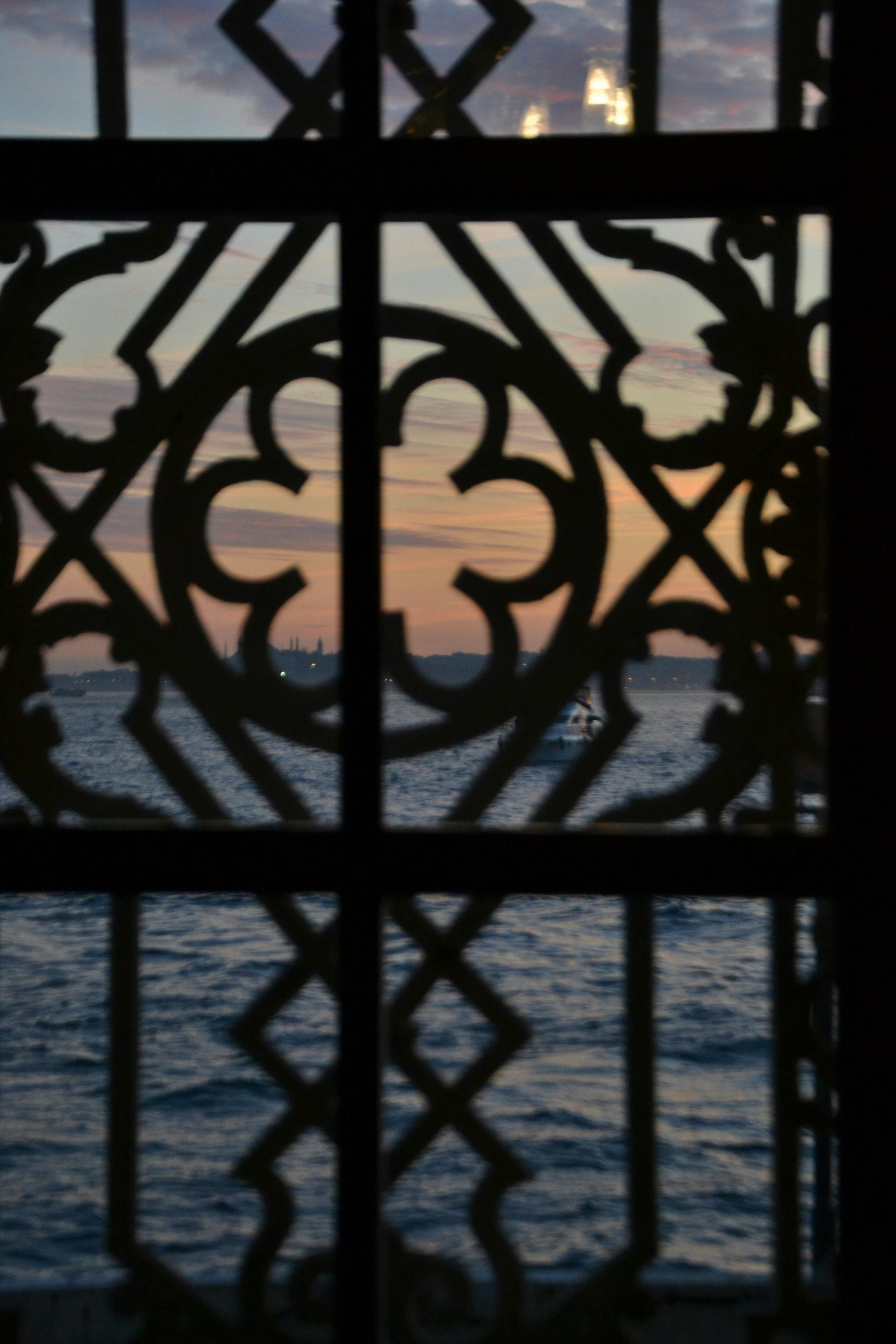 Sea behind Fence Bars in Istanbul · Free Stock Photo