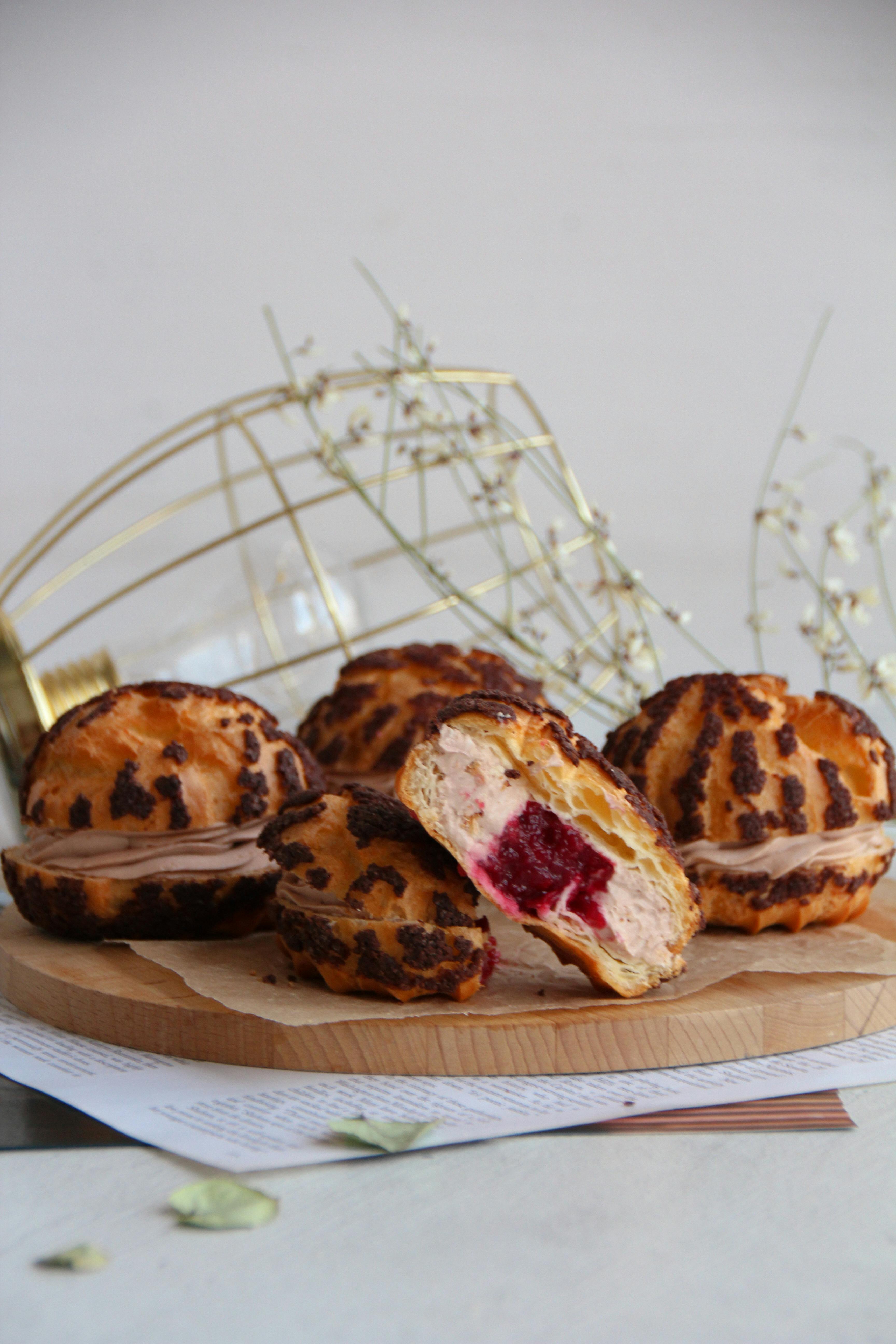 Stack of Filled Pastries on a Wooden Tray · Free Stock Photo