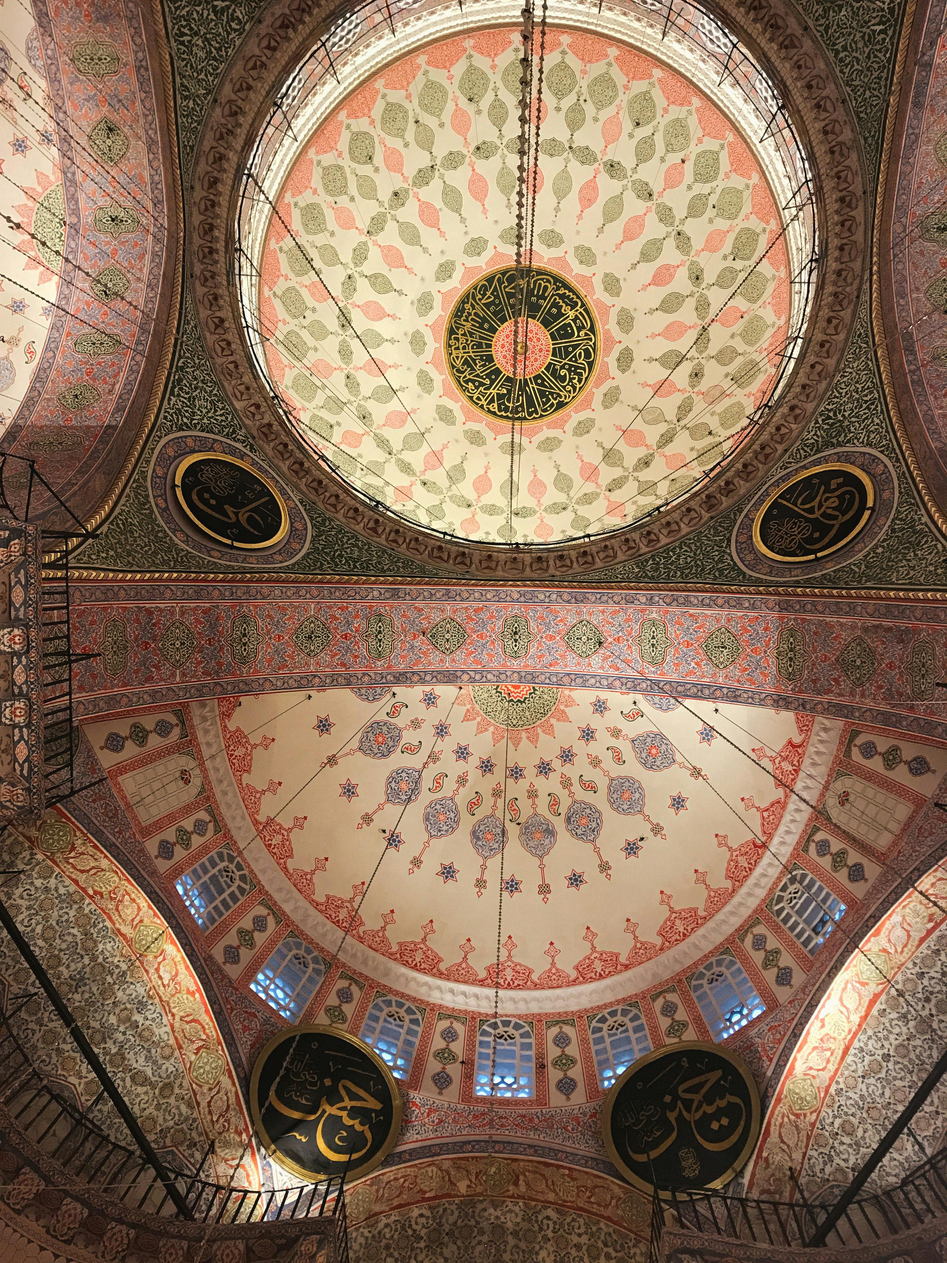 Interior of the Blue Mosque in Istanbul, Turkey · Free Stock Photo