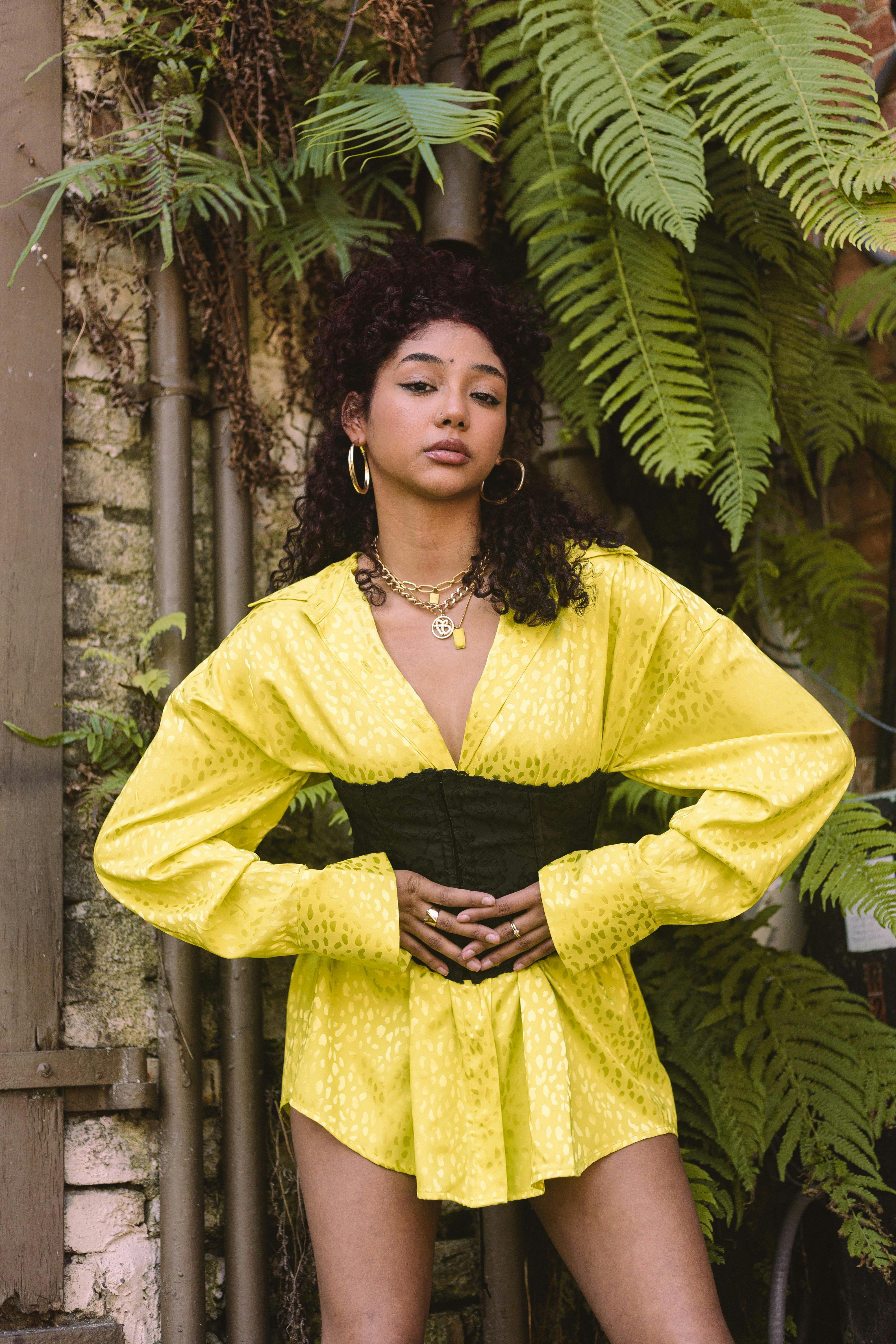 Model Posing in Mini Dress · Free Stock Photo