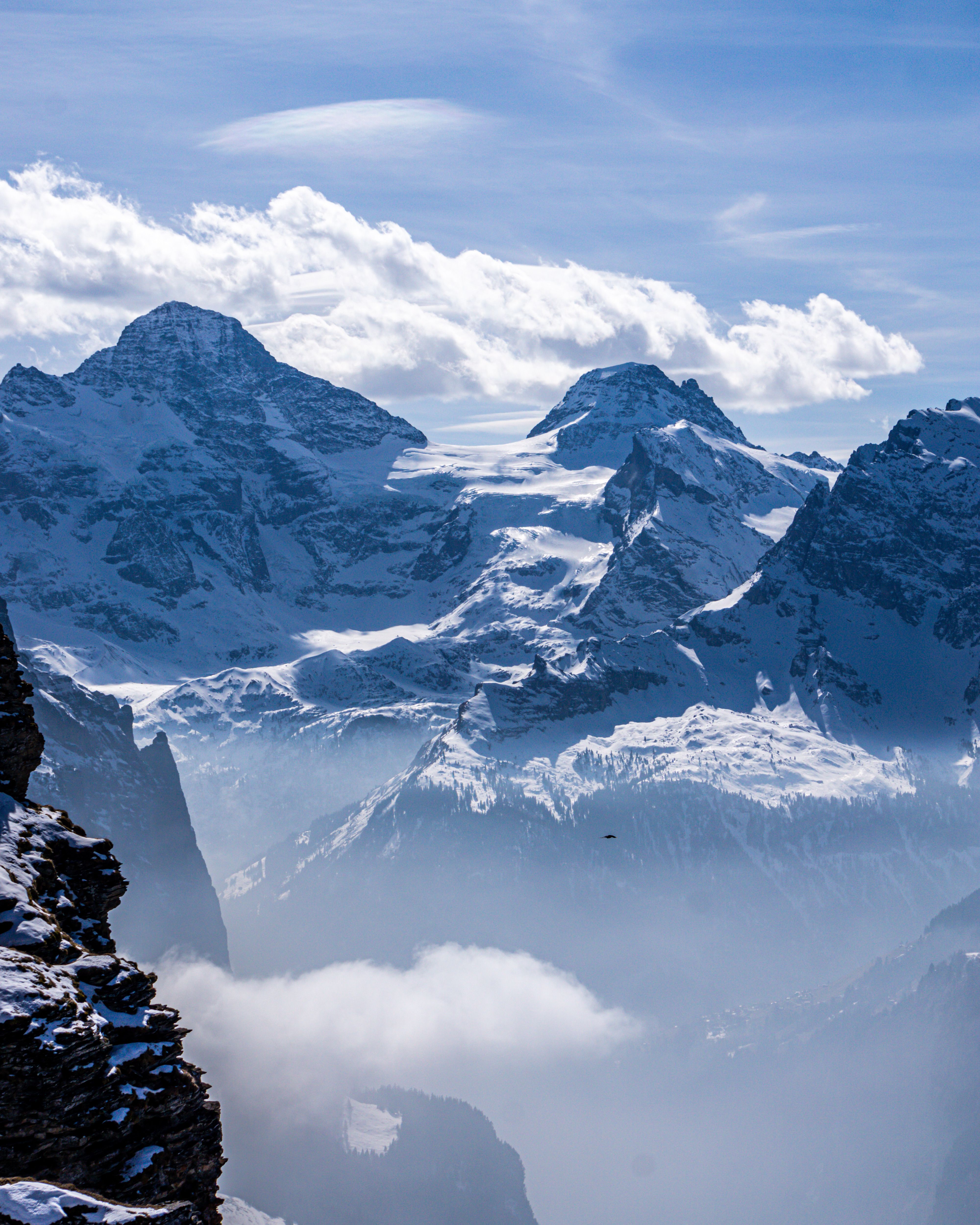 Landscape of Snowy Rocky Mountains · Free Stock Photo