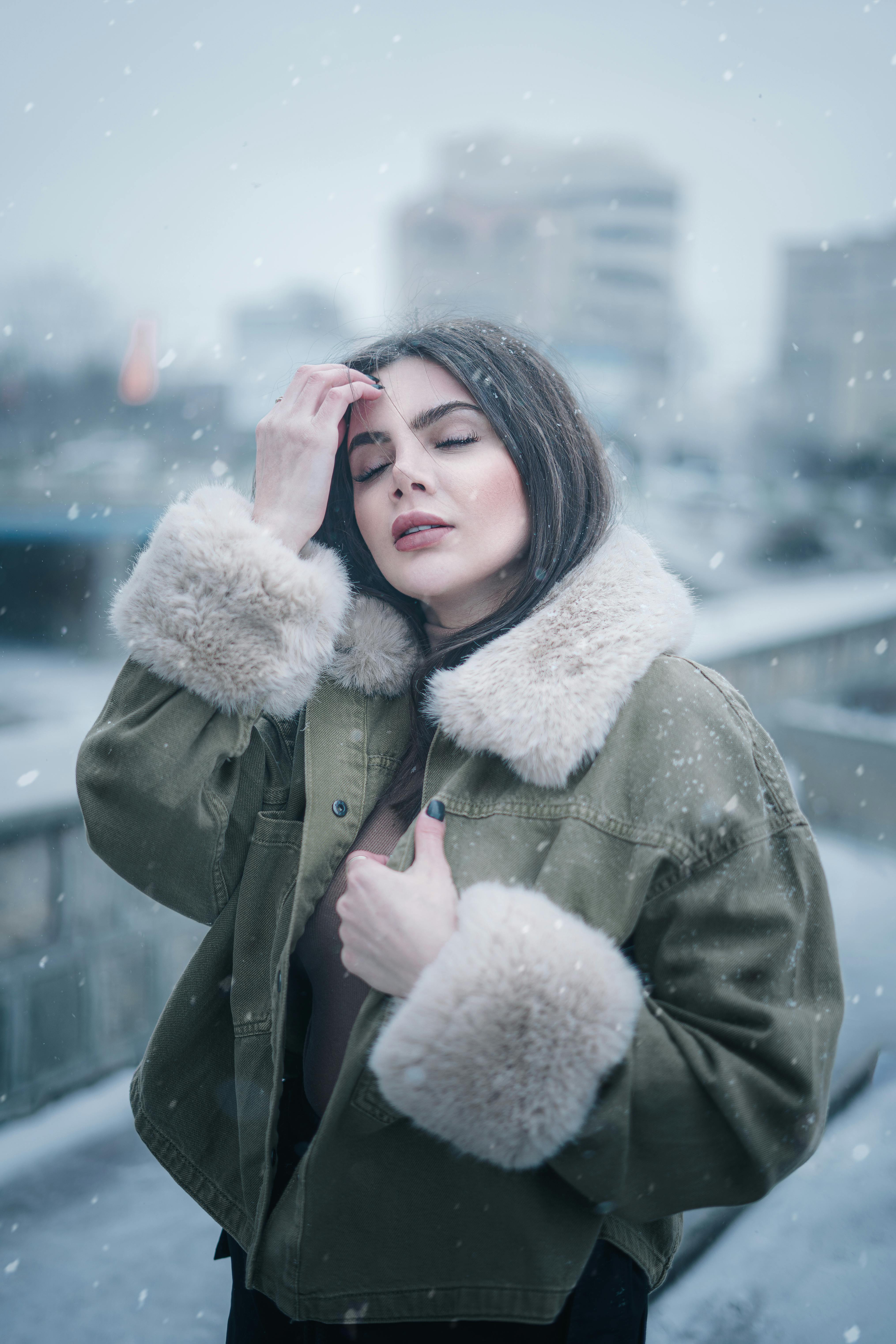 A Woman Wearing Winter Clothes · Free Stock Photo