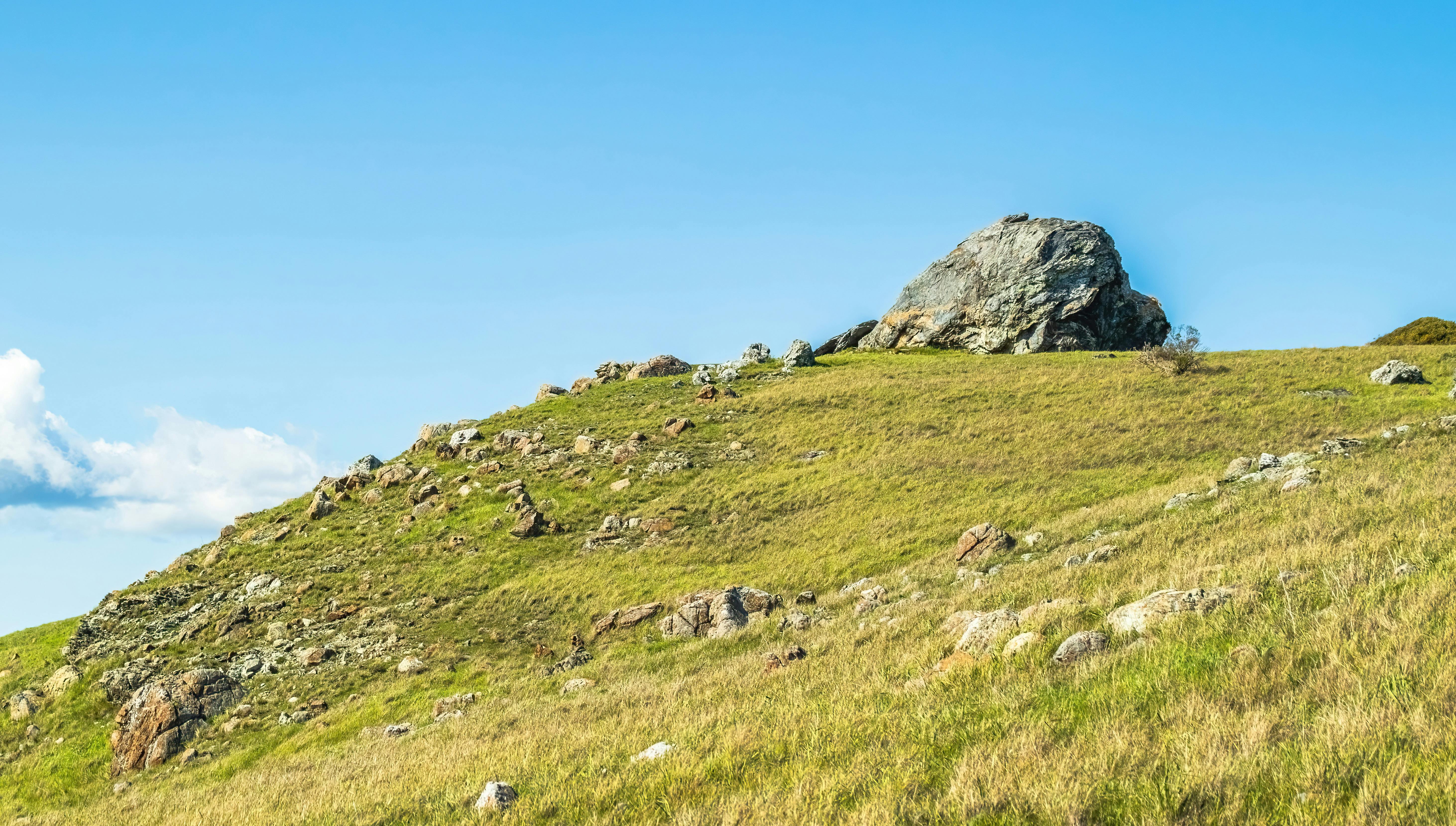 Rock on a Hill in Summer · Free Stock Photo