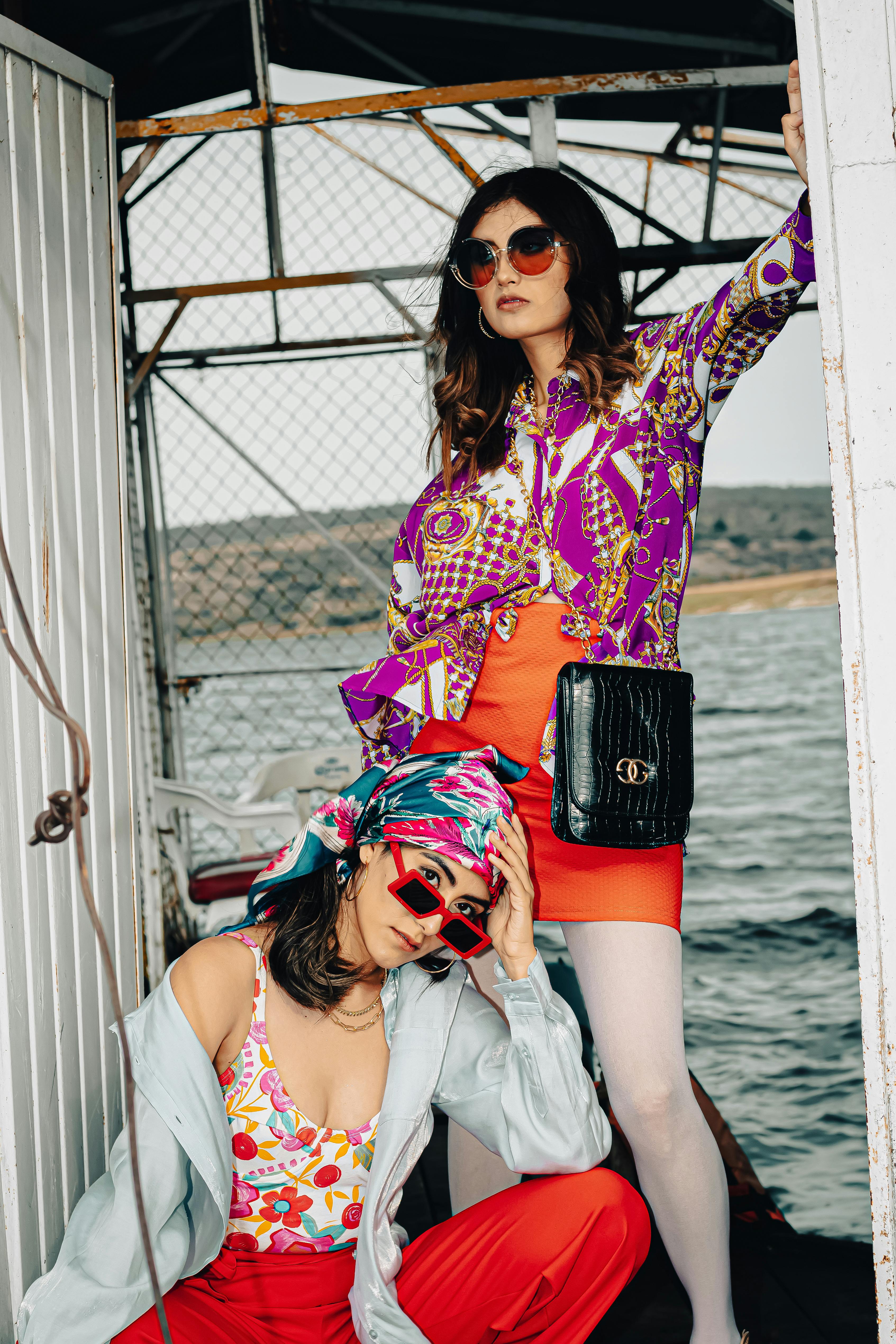 Bright Colorful Fashion Models · Free Stock Photo