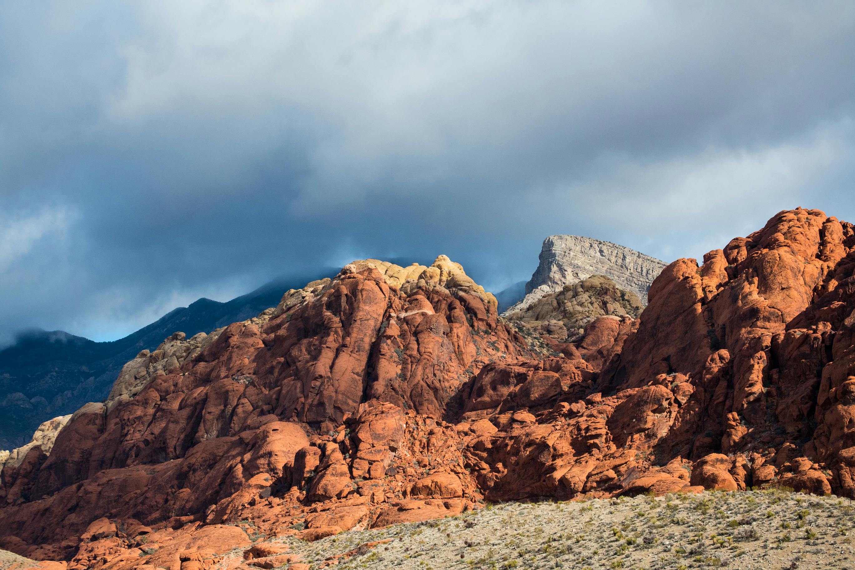 View of the Rock Formations in the Red Rock Canyon, Las Vegas, Nevada ...