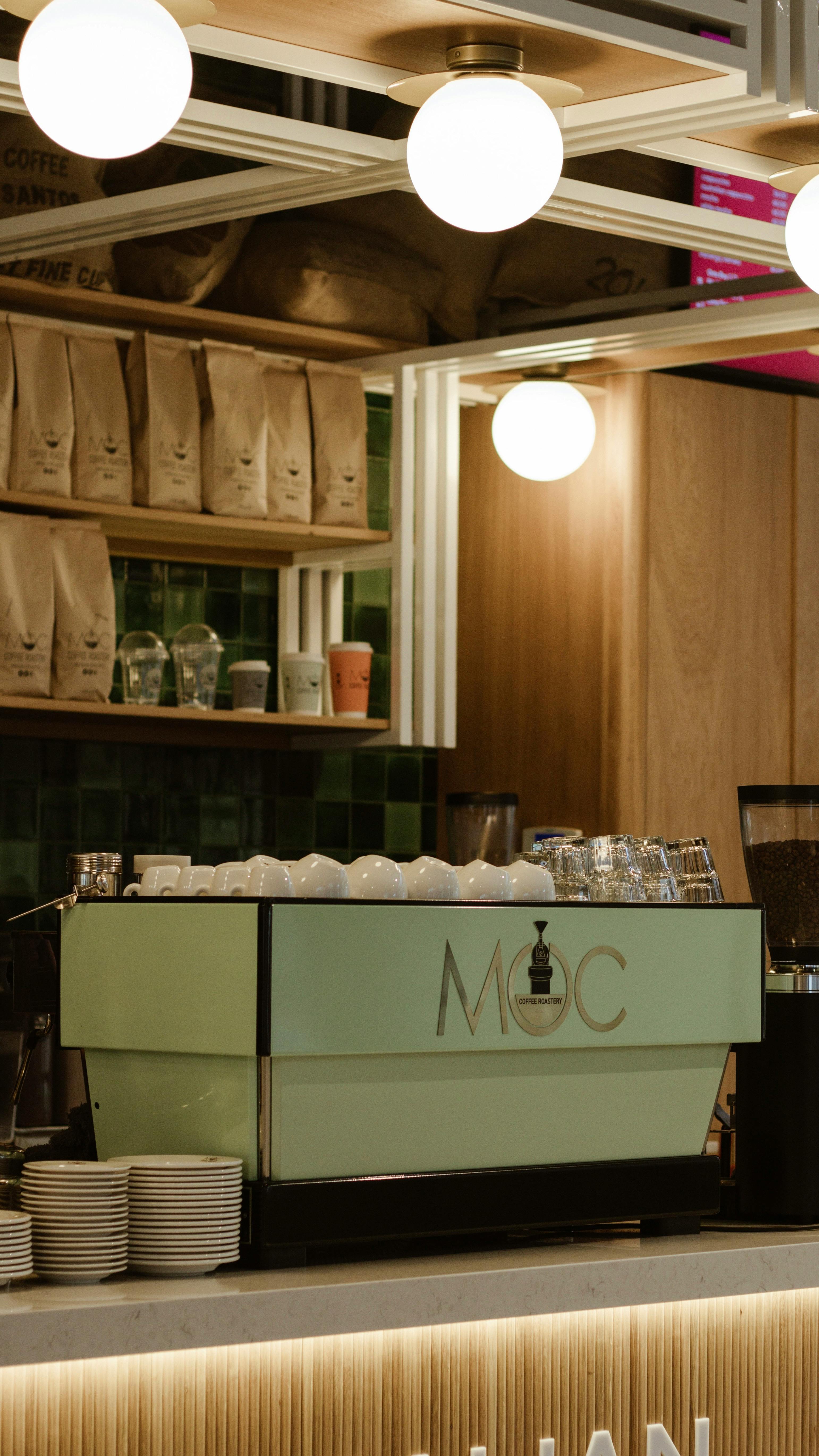 Coffee Machine on Counter at Cafe · Free Stock Photo
