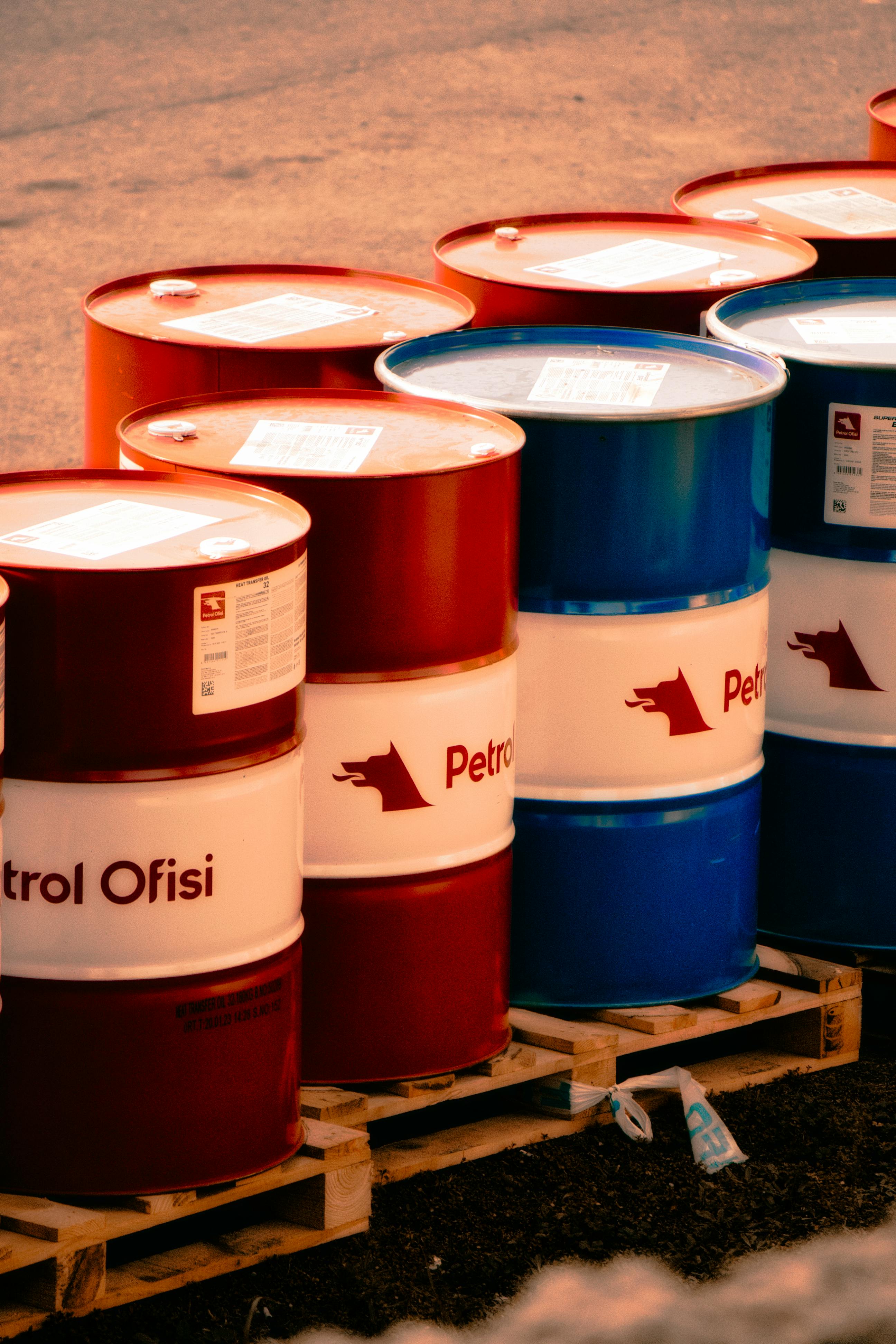 Barrels of the Petrol Ofisi · Free Stock Photo