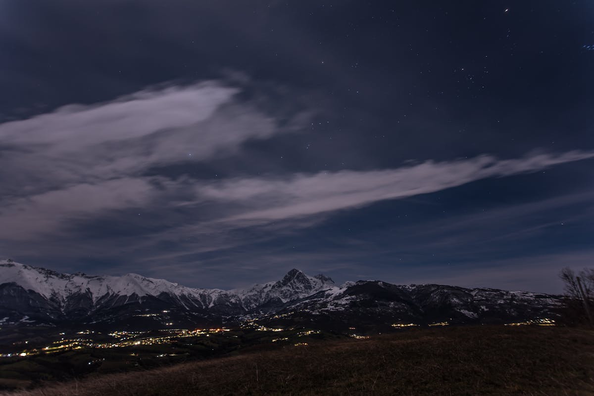 Night Sky Mountains Wallpaper Photos, Download The BEST Free Night Sky ...