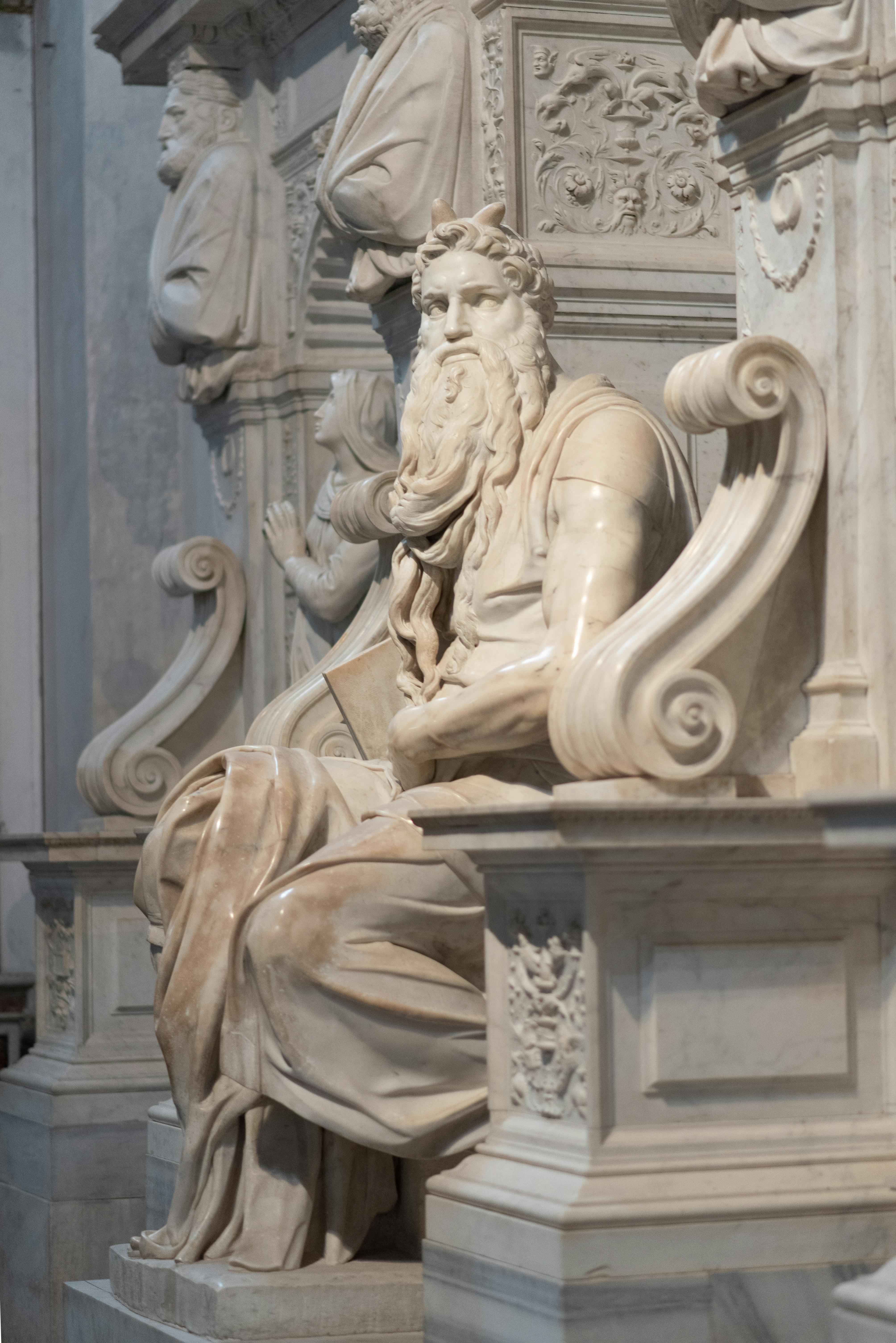 Marble Moses Sculpture · Free Stock Photo