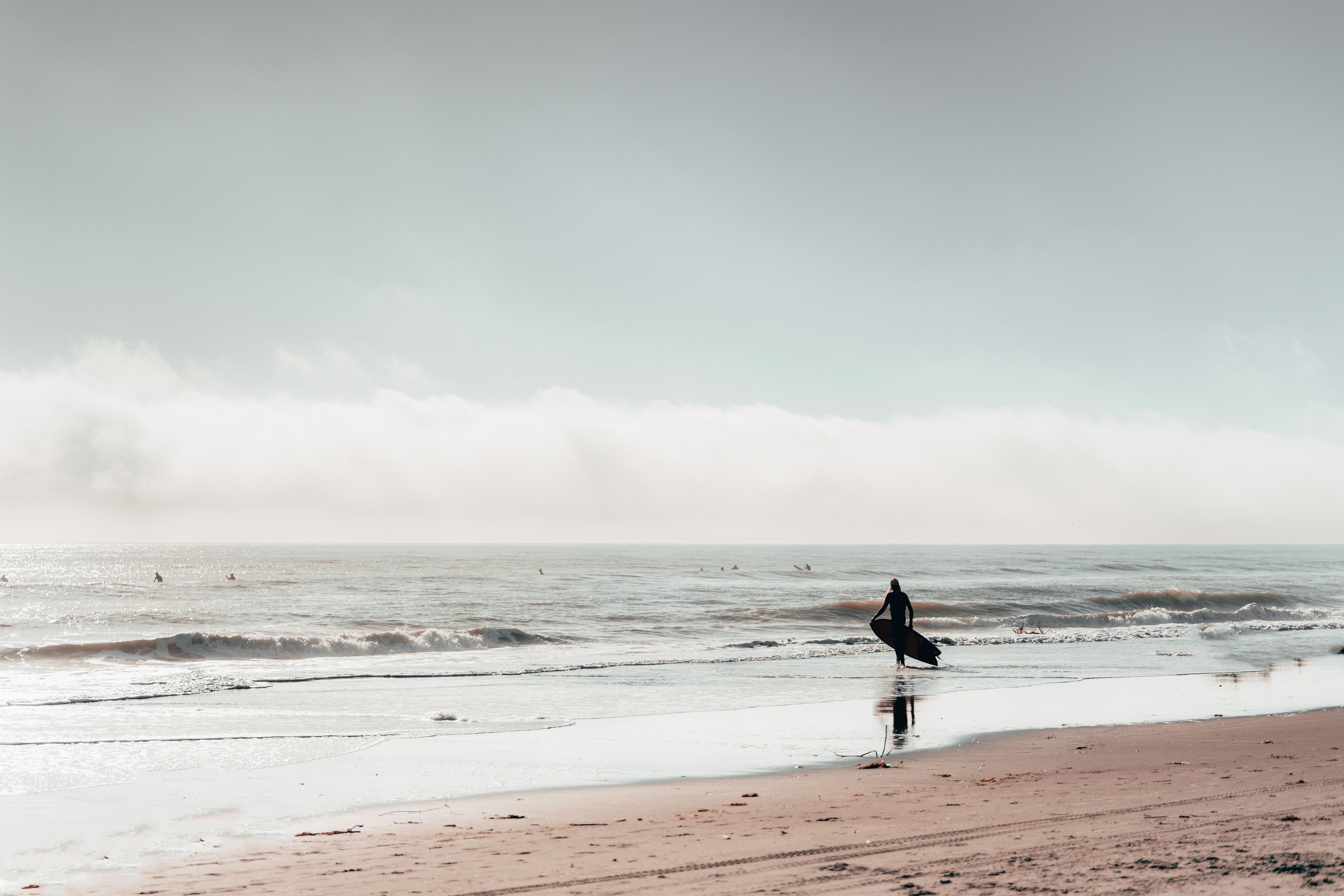 Surfer on Beach · Free Stock Photo