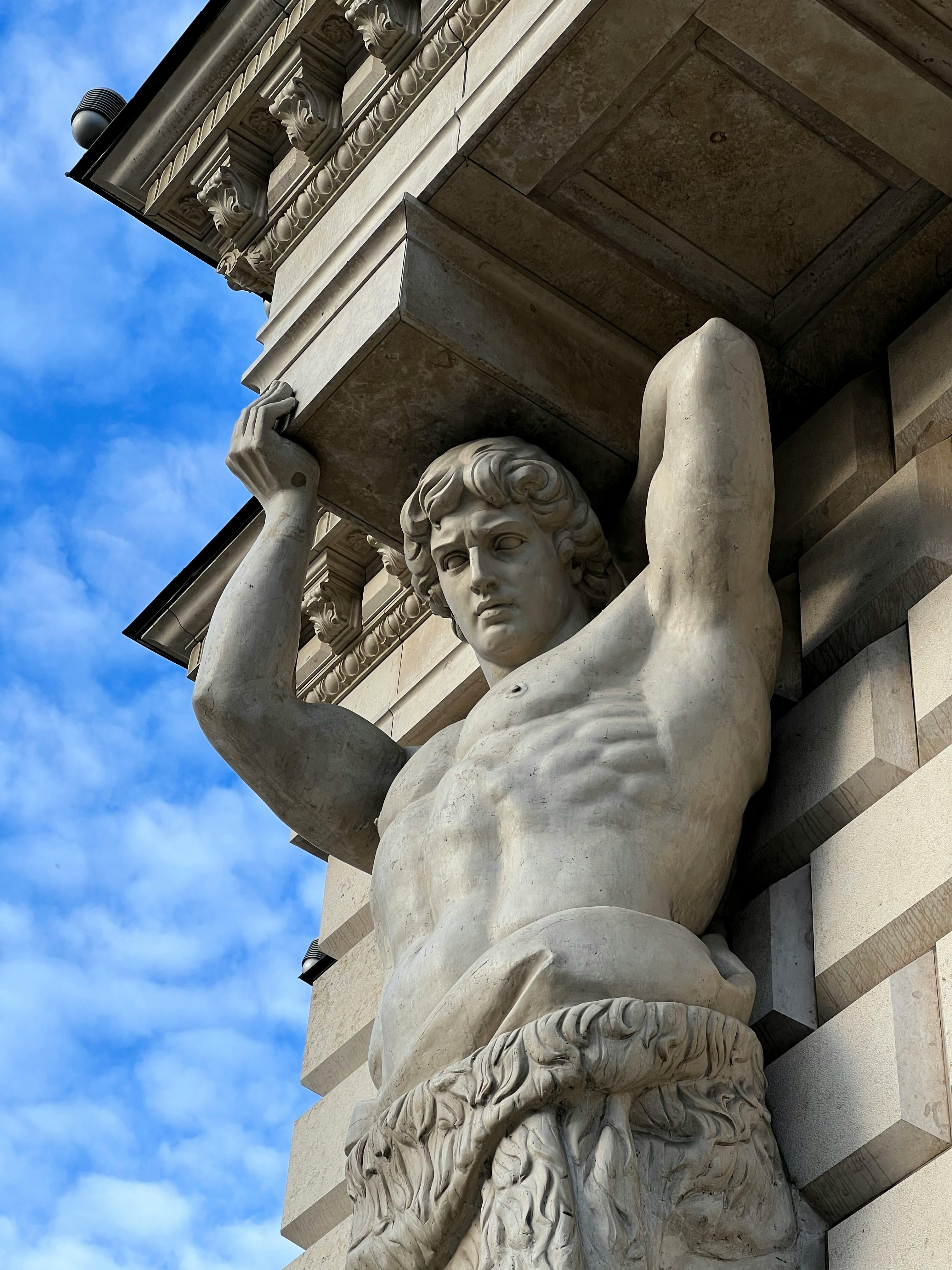 Close up of Atlas Sculpture · Free Stock Photo