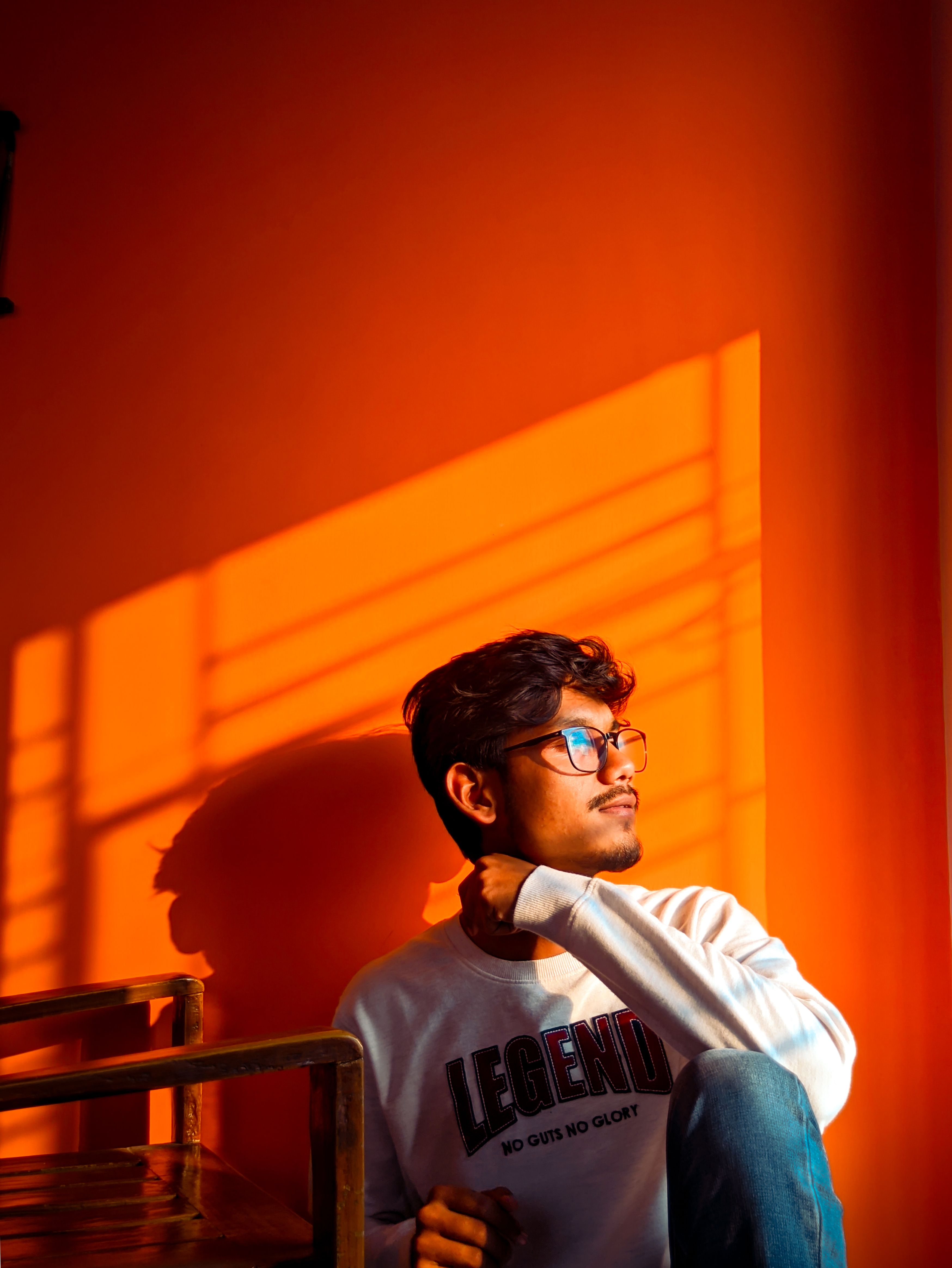 Man Posing in Sunlight · Free Stock Photo