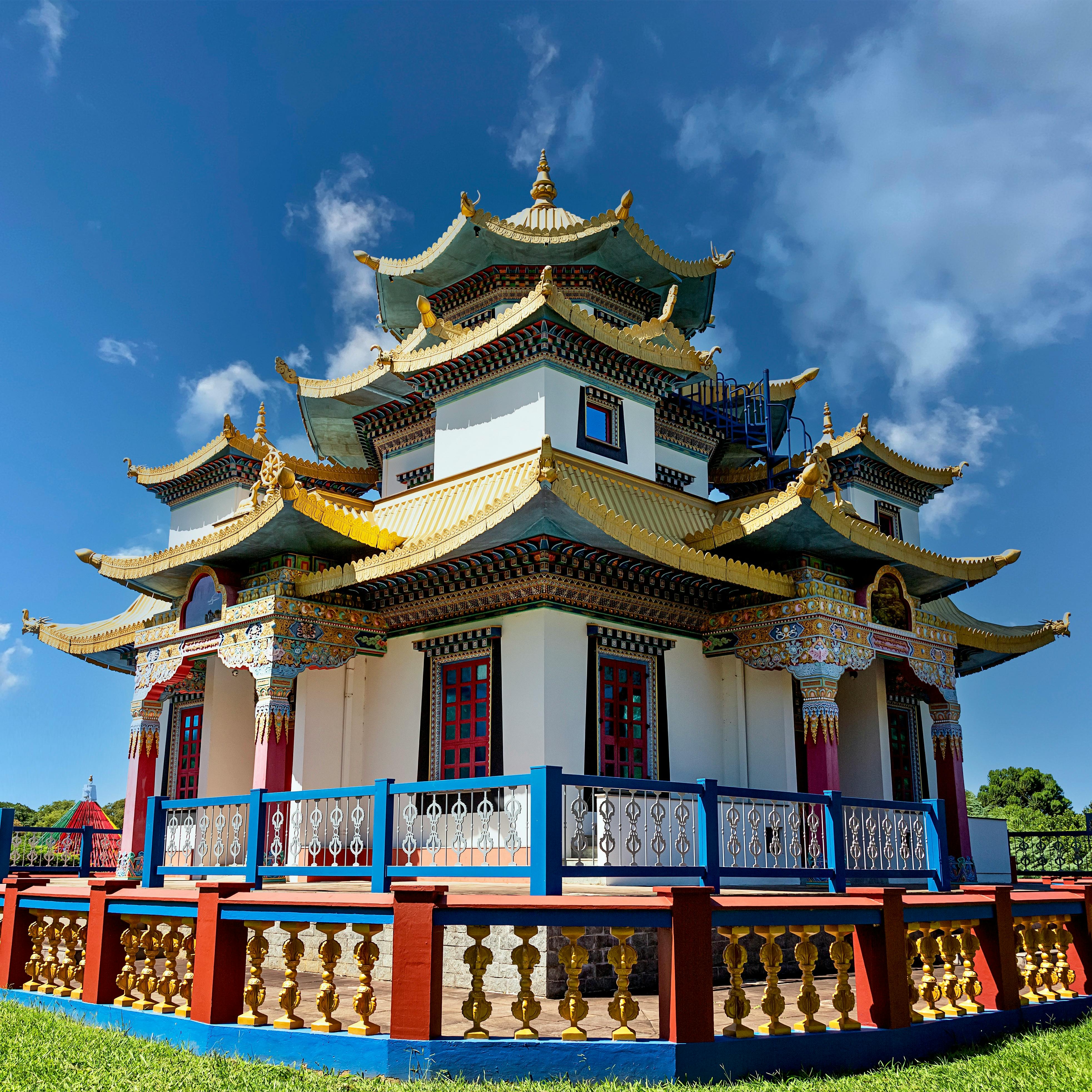 Traditional Pagoda with Golden Decorations · Free Stock Photo