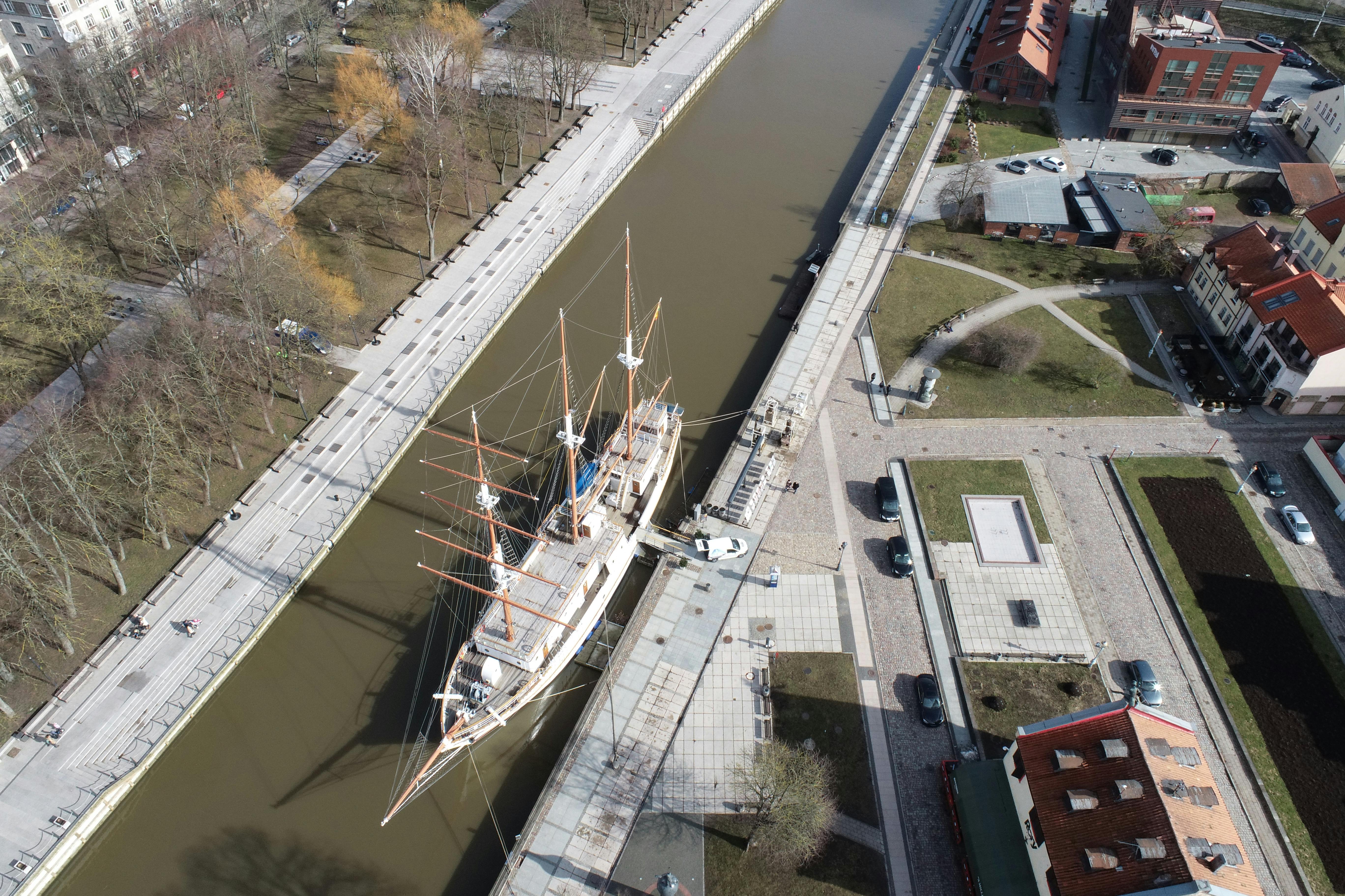 An Aerial View of a Port · Free Stock Photo