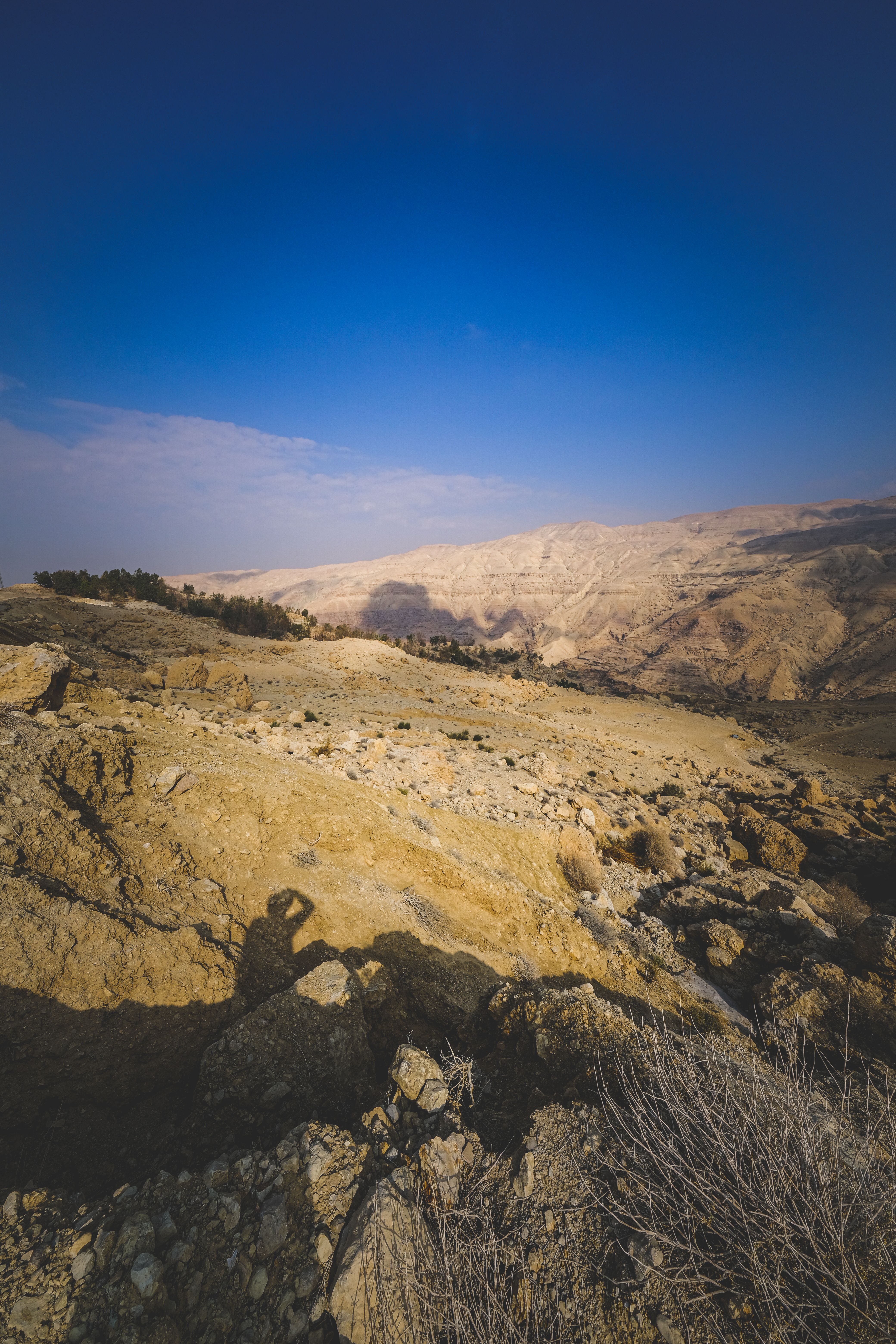Clear Sky over Hills with Shadow of People Taking Pictures · Free Stock ...