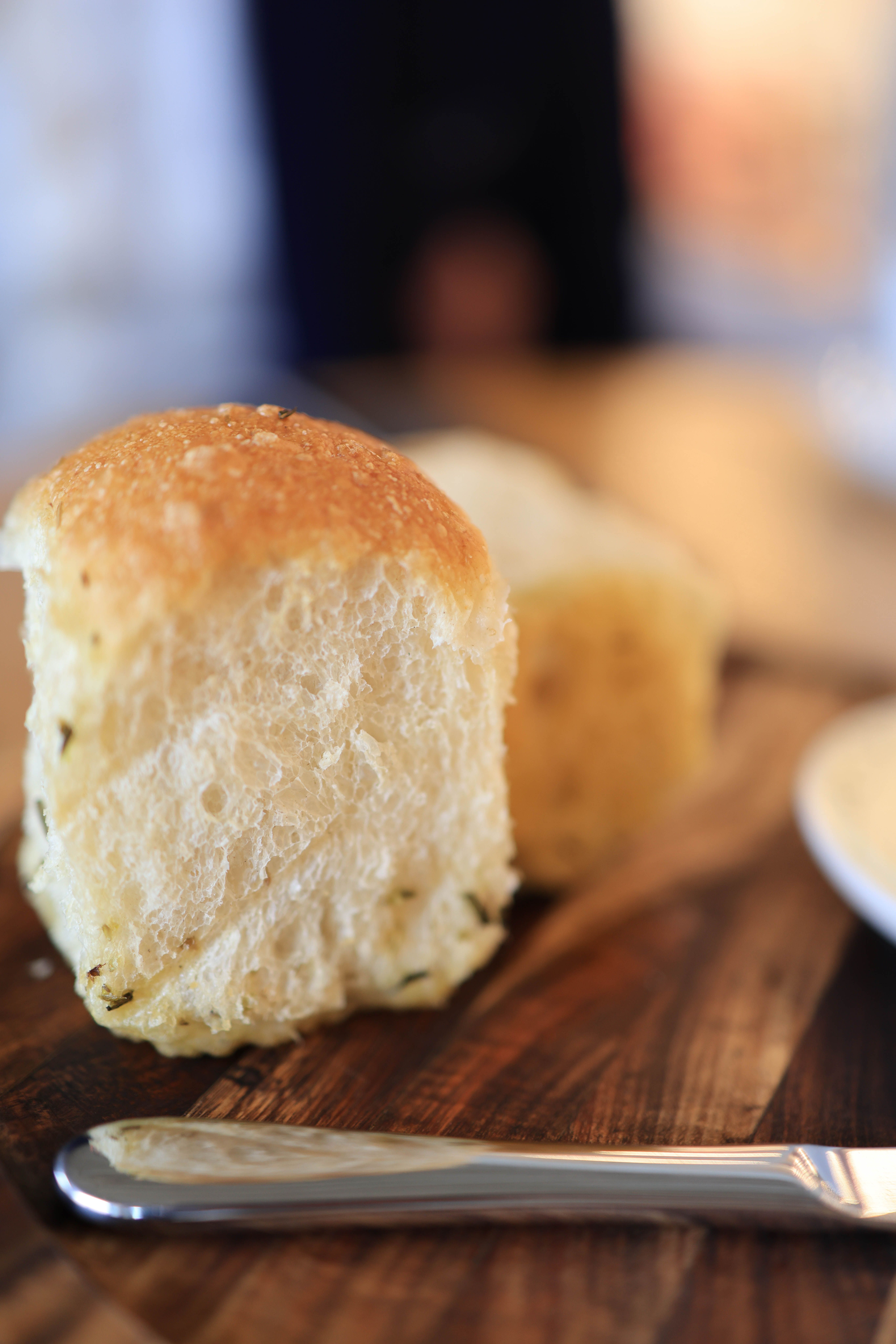 Knife and Bread Bun · Free Stock Photo