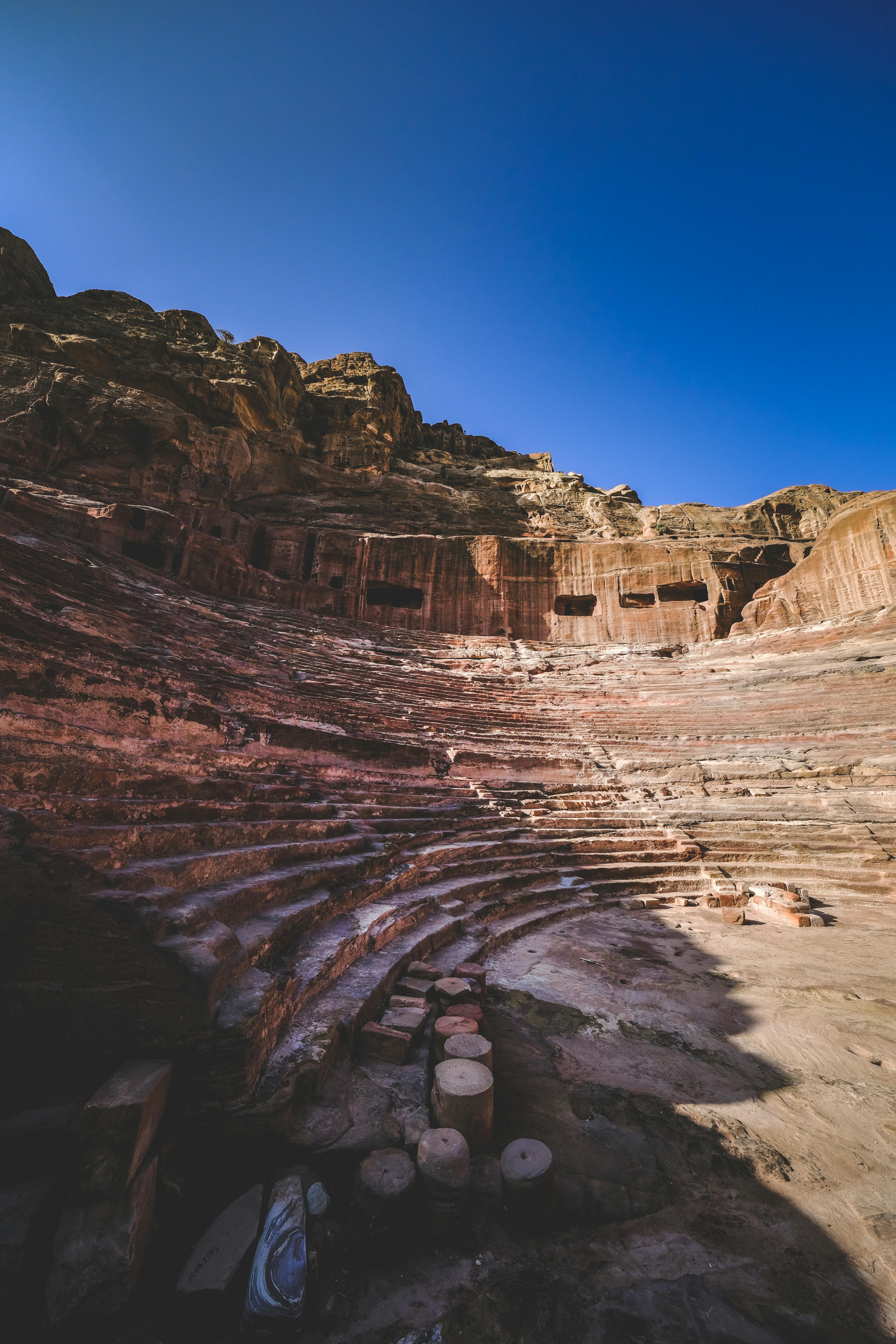 Ancient en-Nejr Theatre in Petra · Free Stock Photo