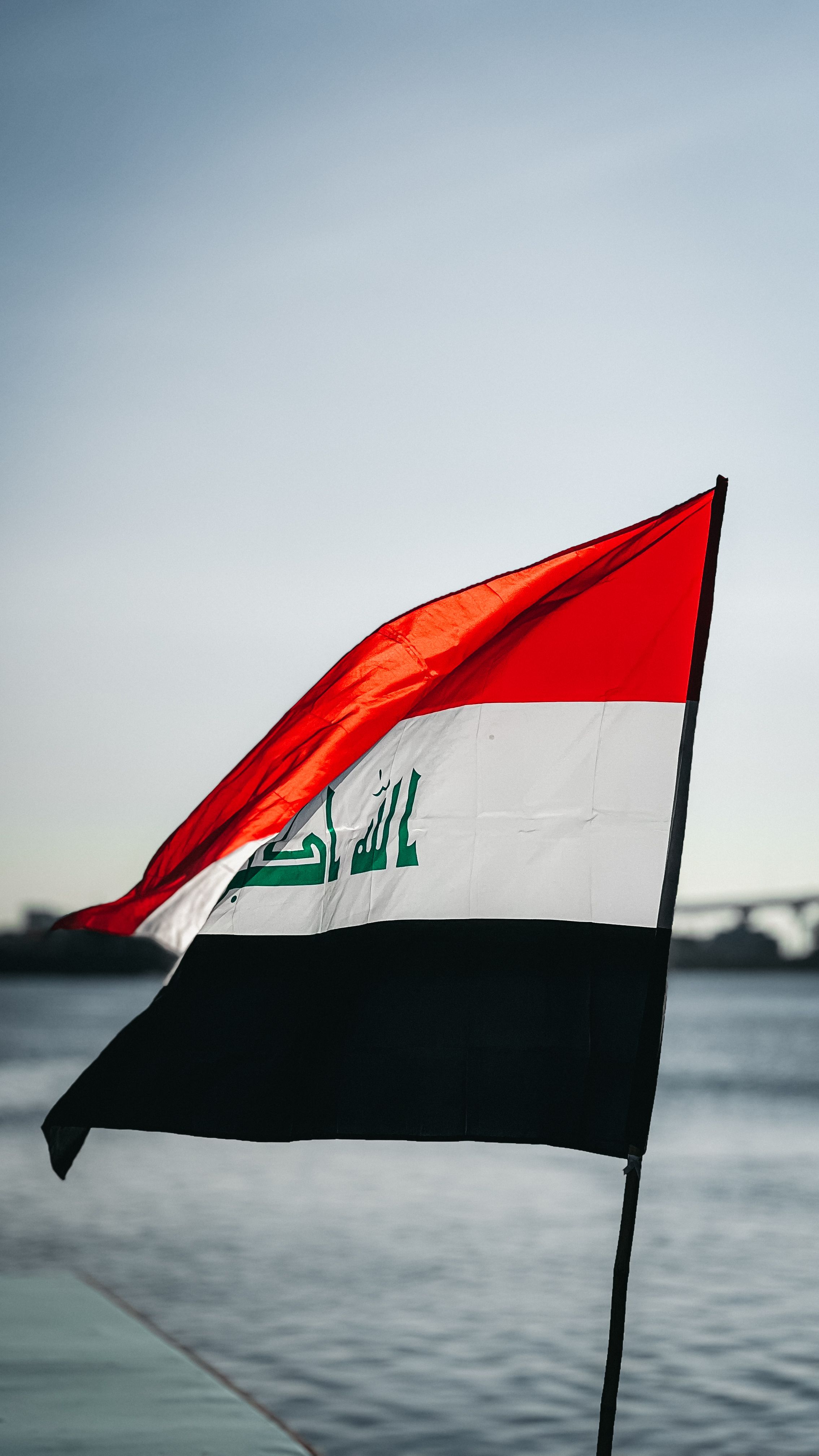 Iraqi Flag on the Ship · Free Stock Photo