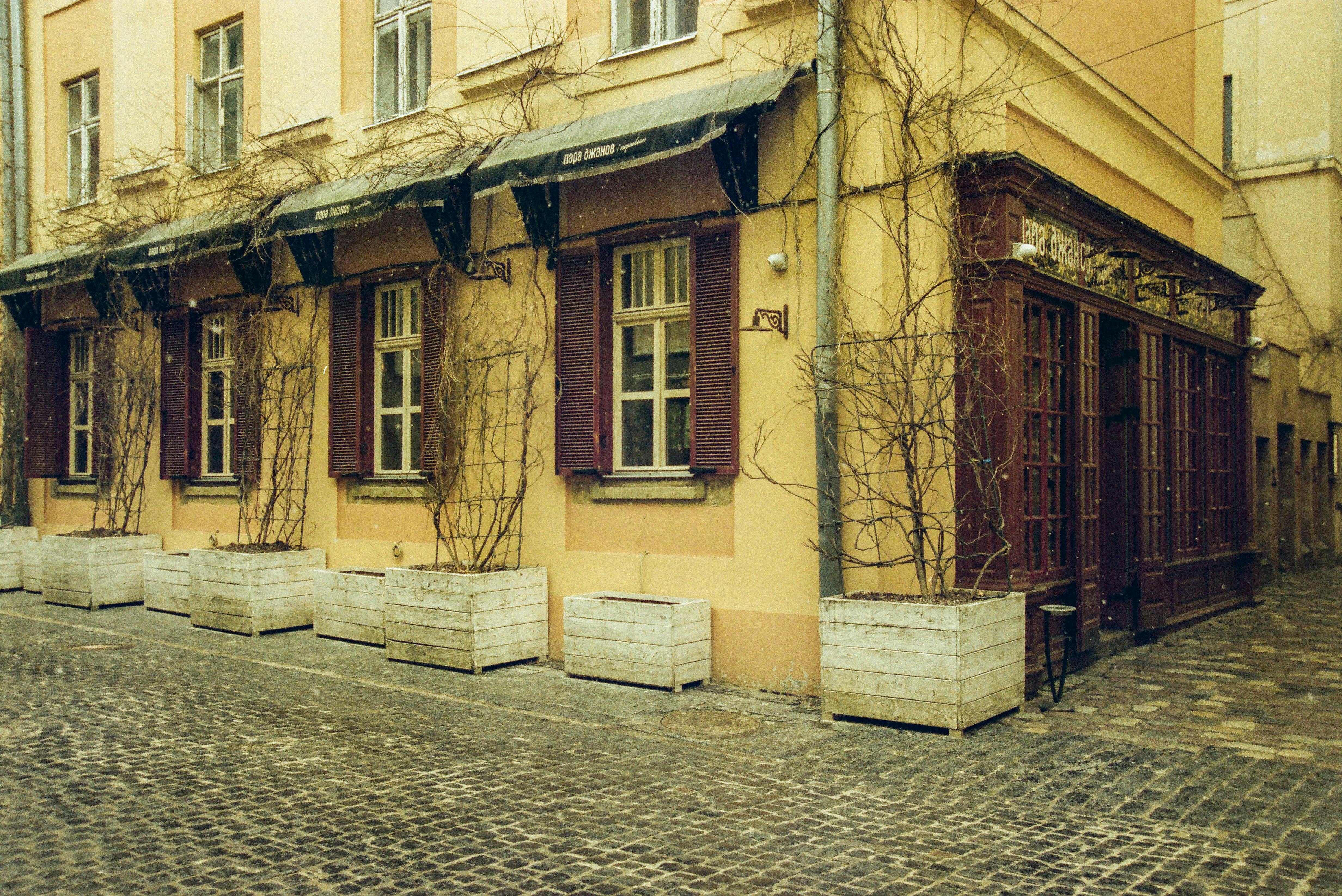 Building at the Intersection of Cobbled Streets · Free Stock Photo