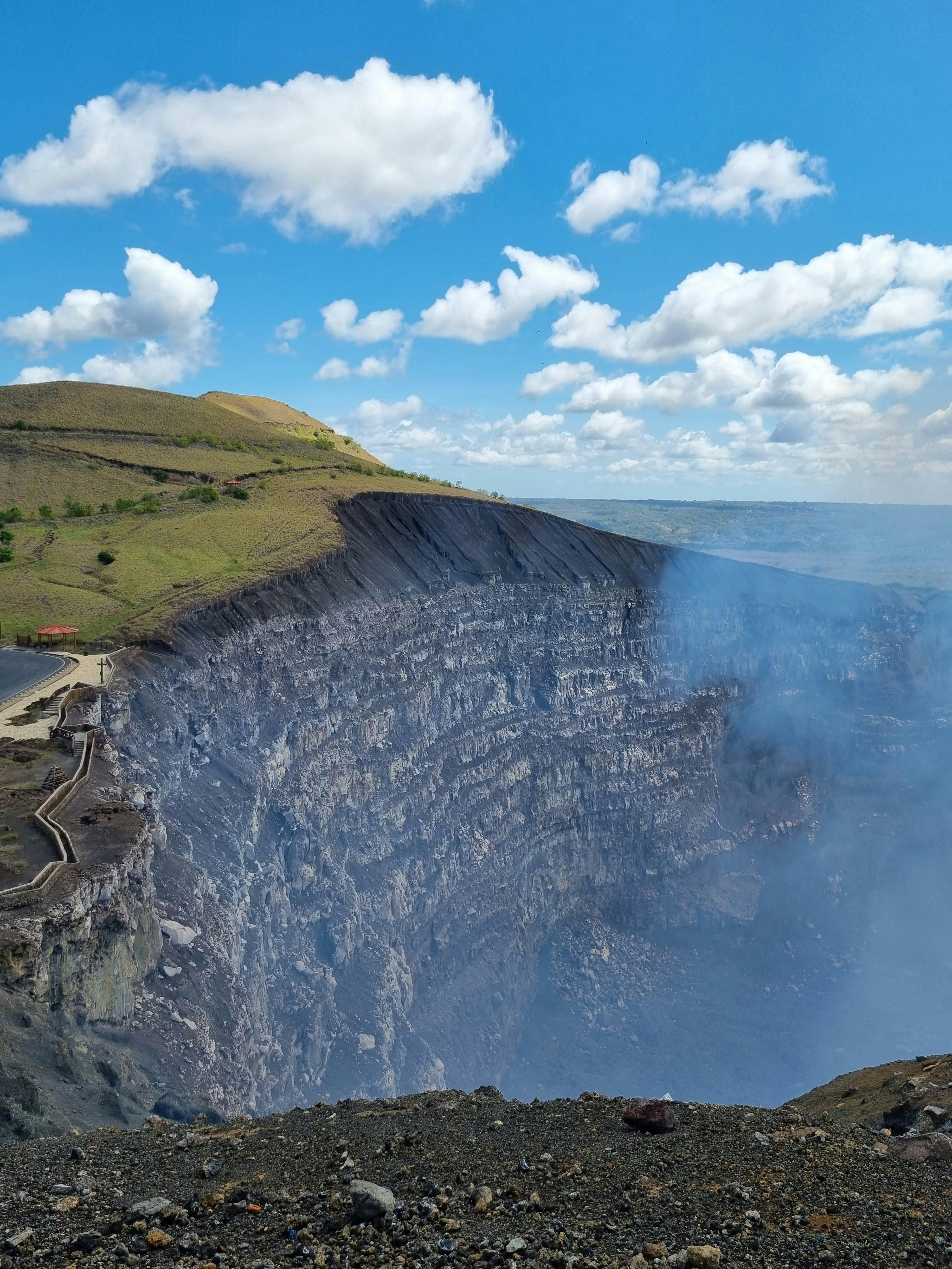 Top View of Volcano Erupting during Daytime · Free Stock Photo