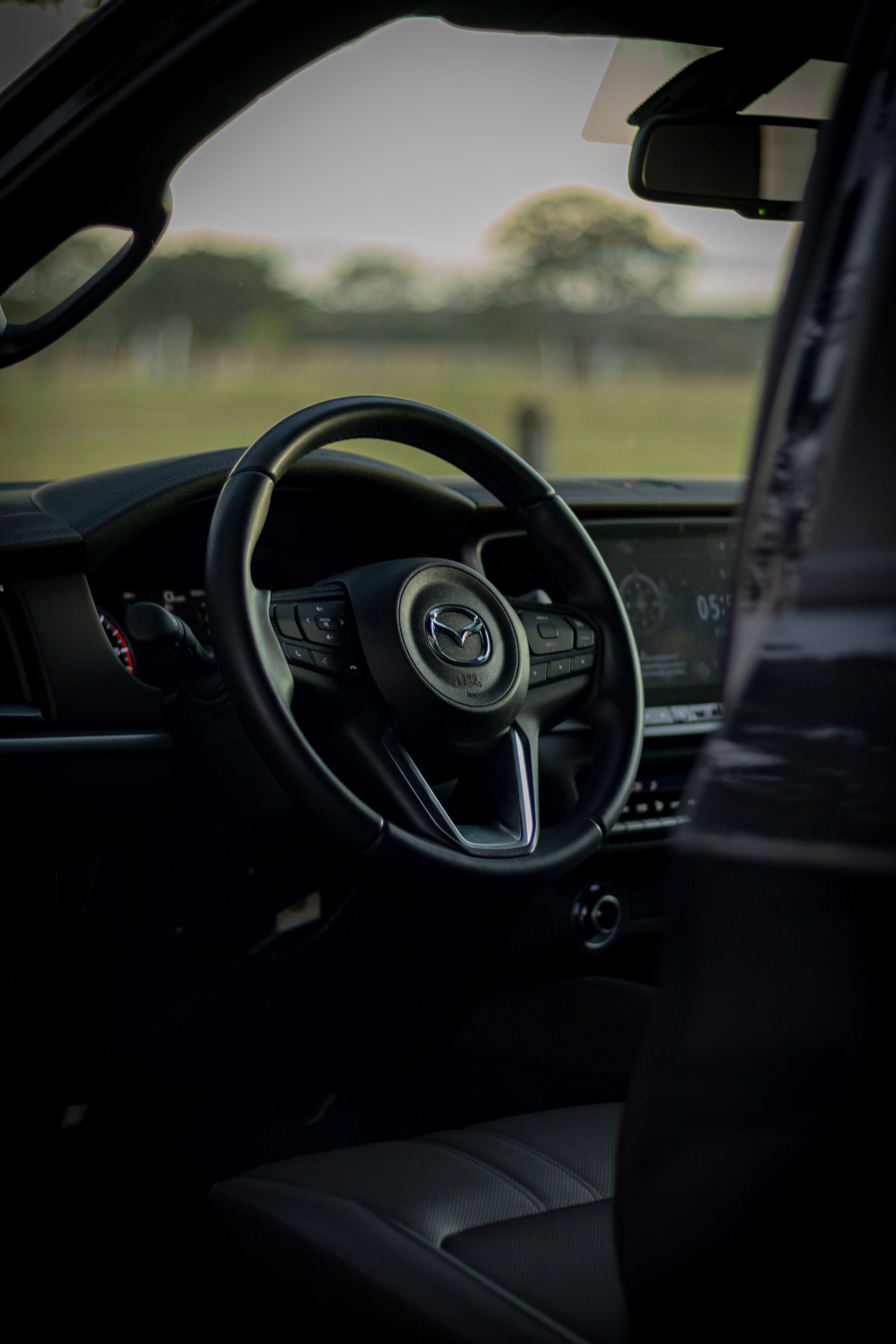 Dashboard with Steering Wheel · Free Stock Photo