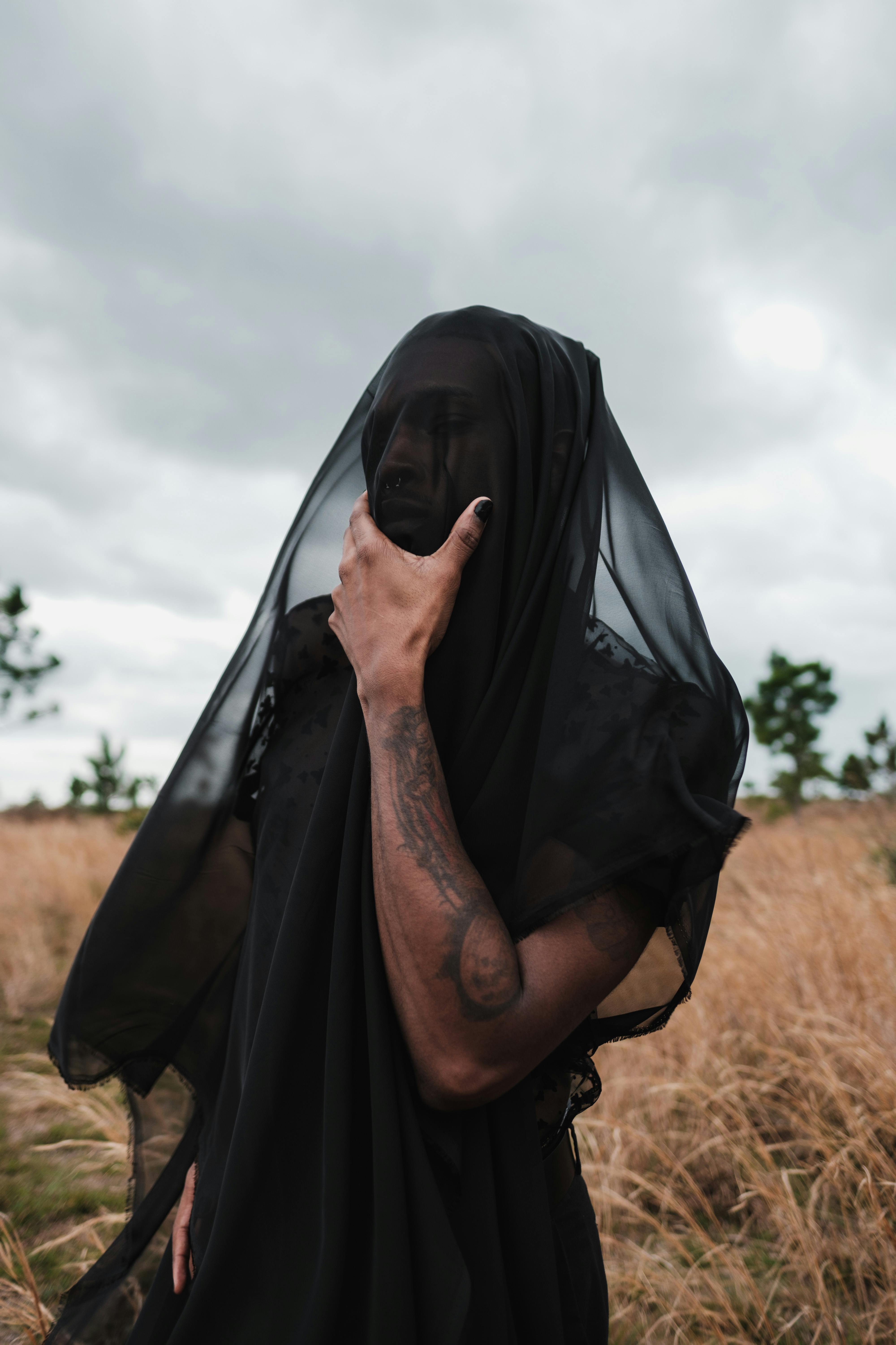 Portrait of Person with Veil · Free Stock Photo