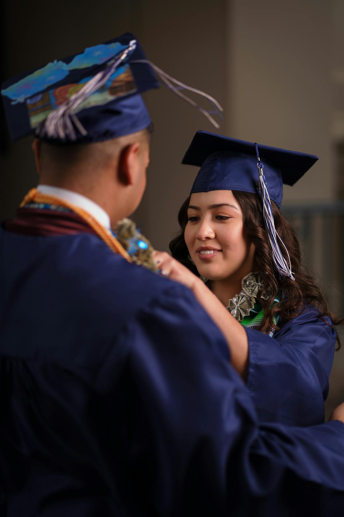 Usa University Graduates Celebrating Graduation With Usa Flag Photos ...