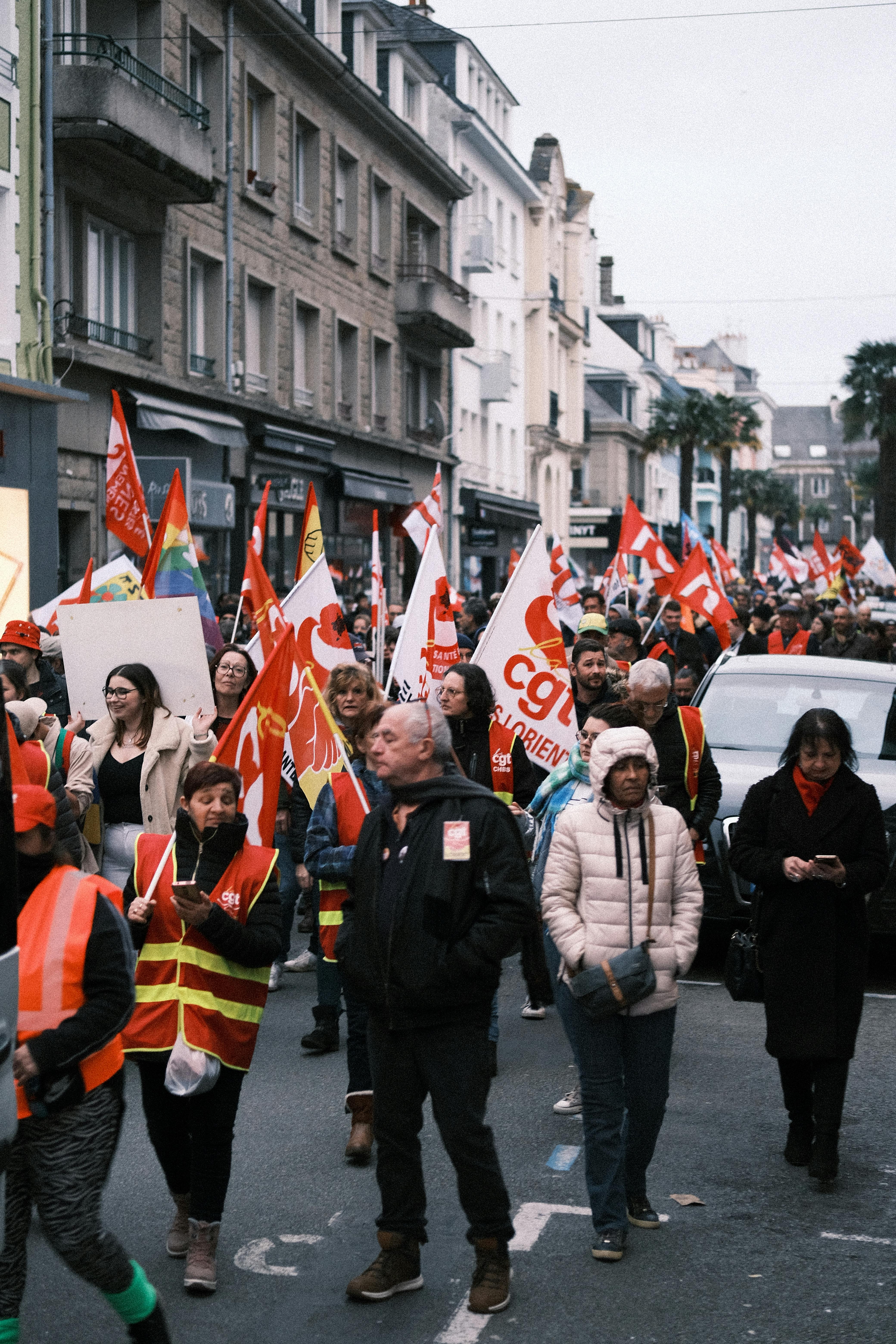 Photo of People Rallying in the Street · Free Stock Photo