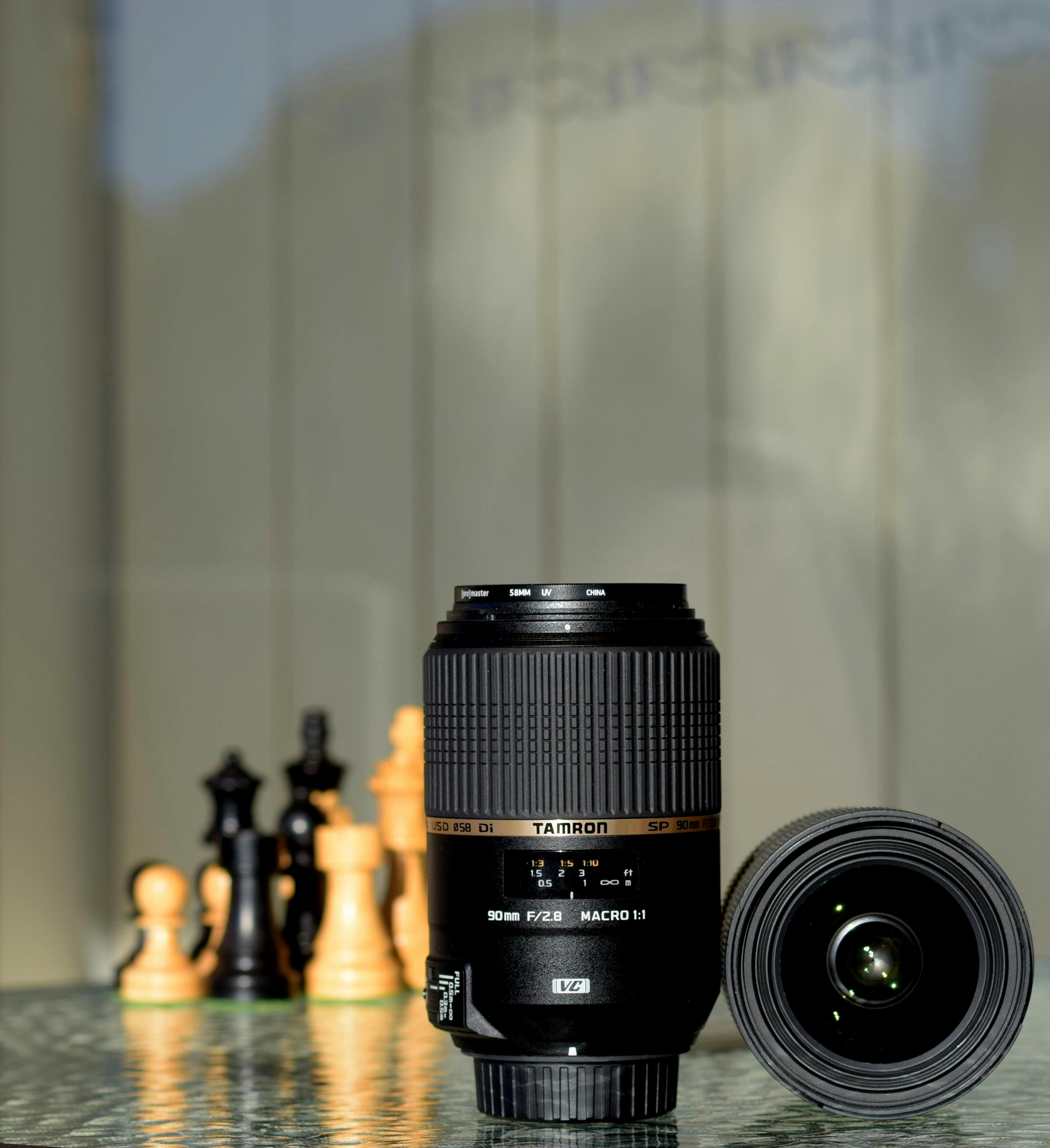 Two Black Zoom Lenses on Surface · Free Stock Photo