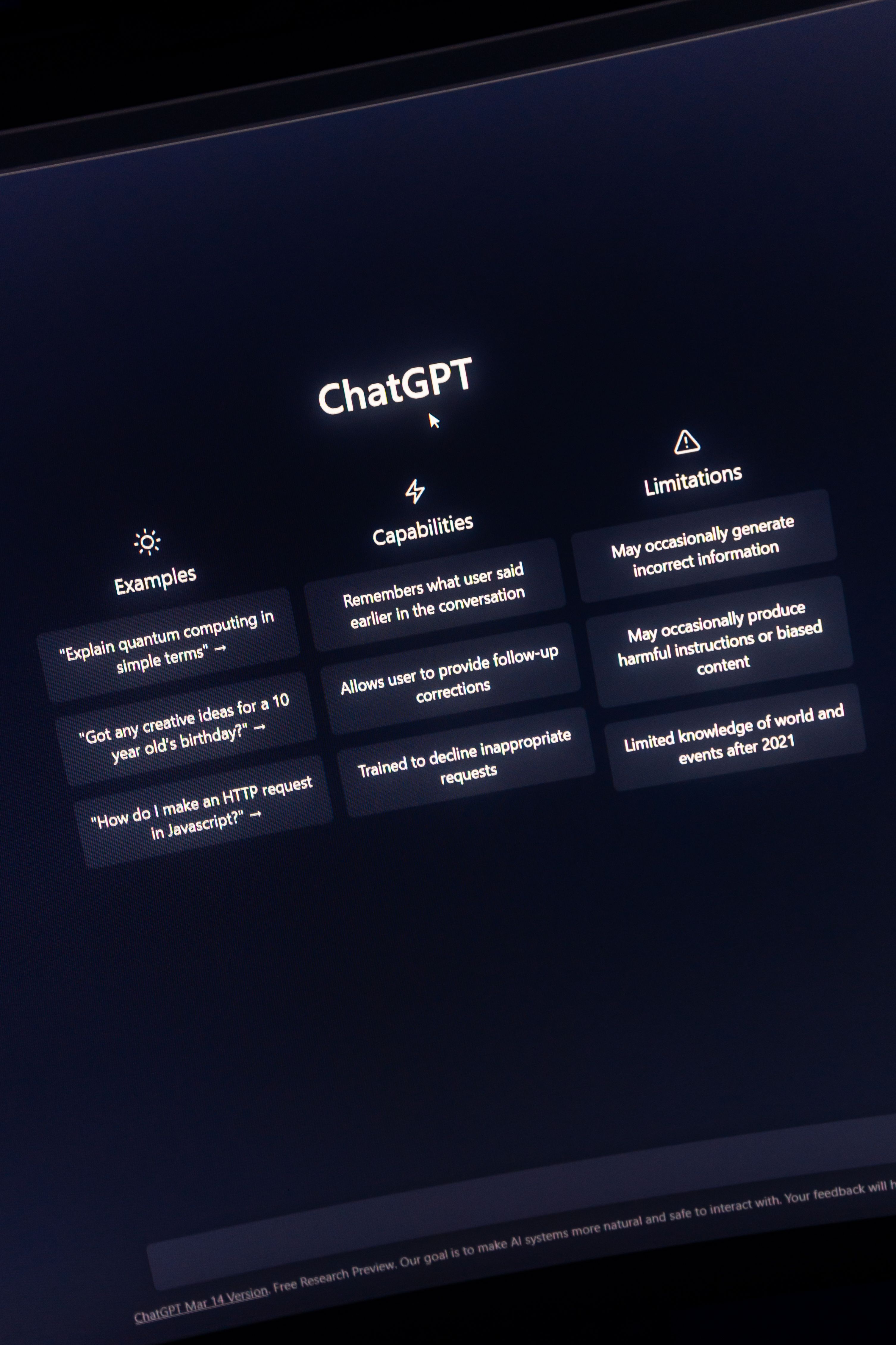 ChatGPT on Monitor · Free Stock Photo