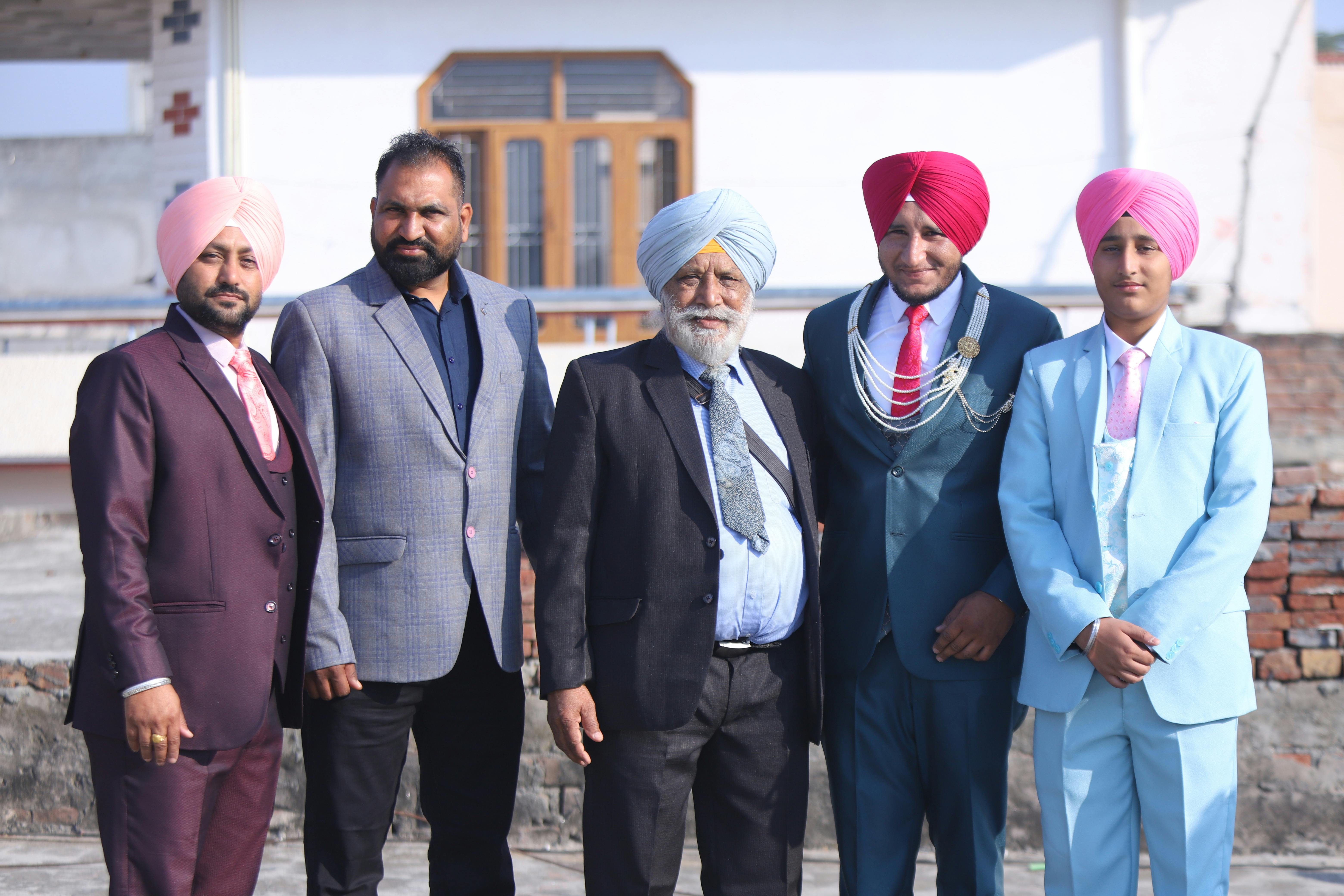 Men in turbans Posing Together · Free Stock Photo