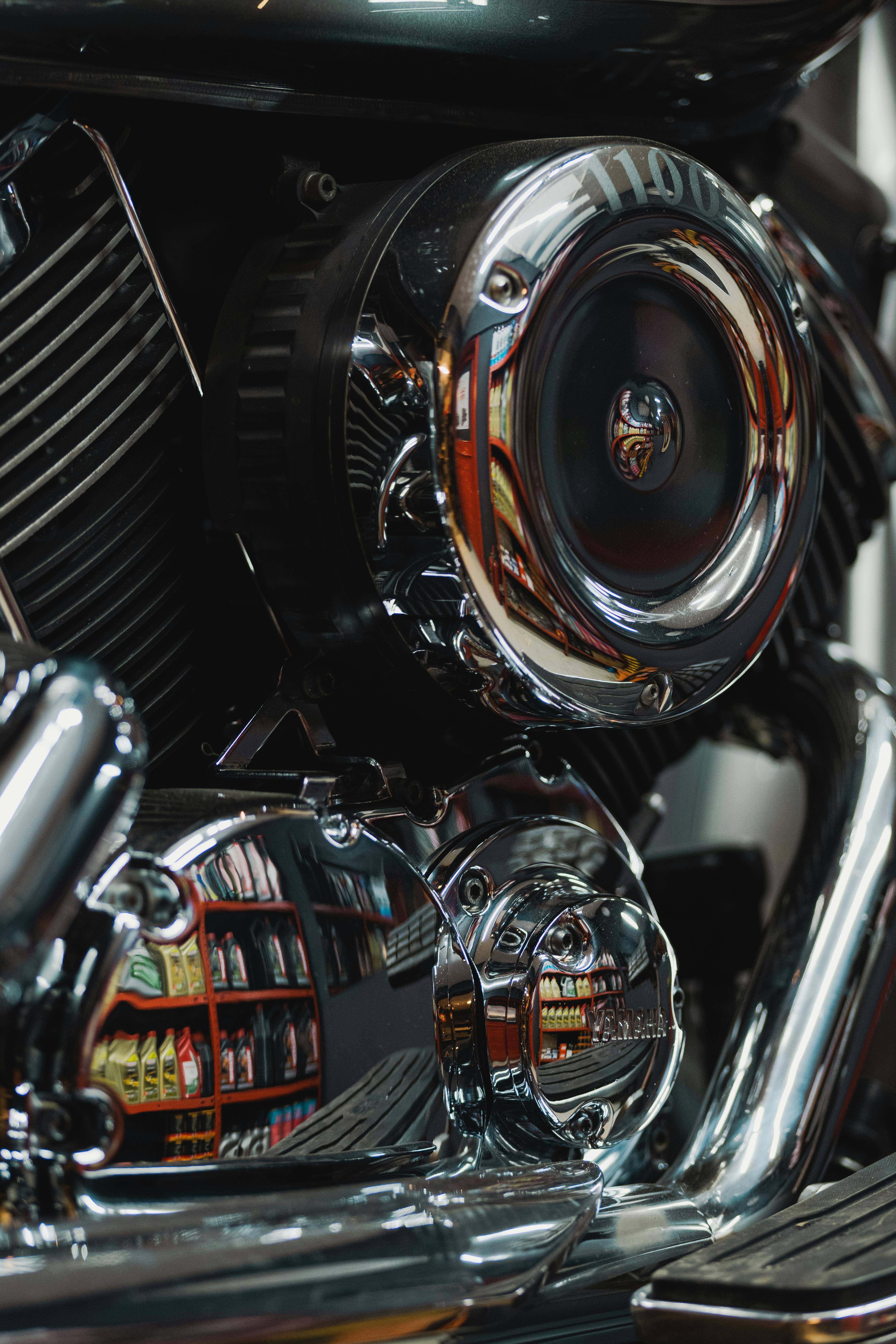 Black Motorcycle Engine · Free Stock Photo