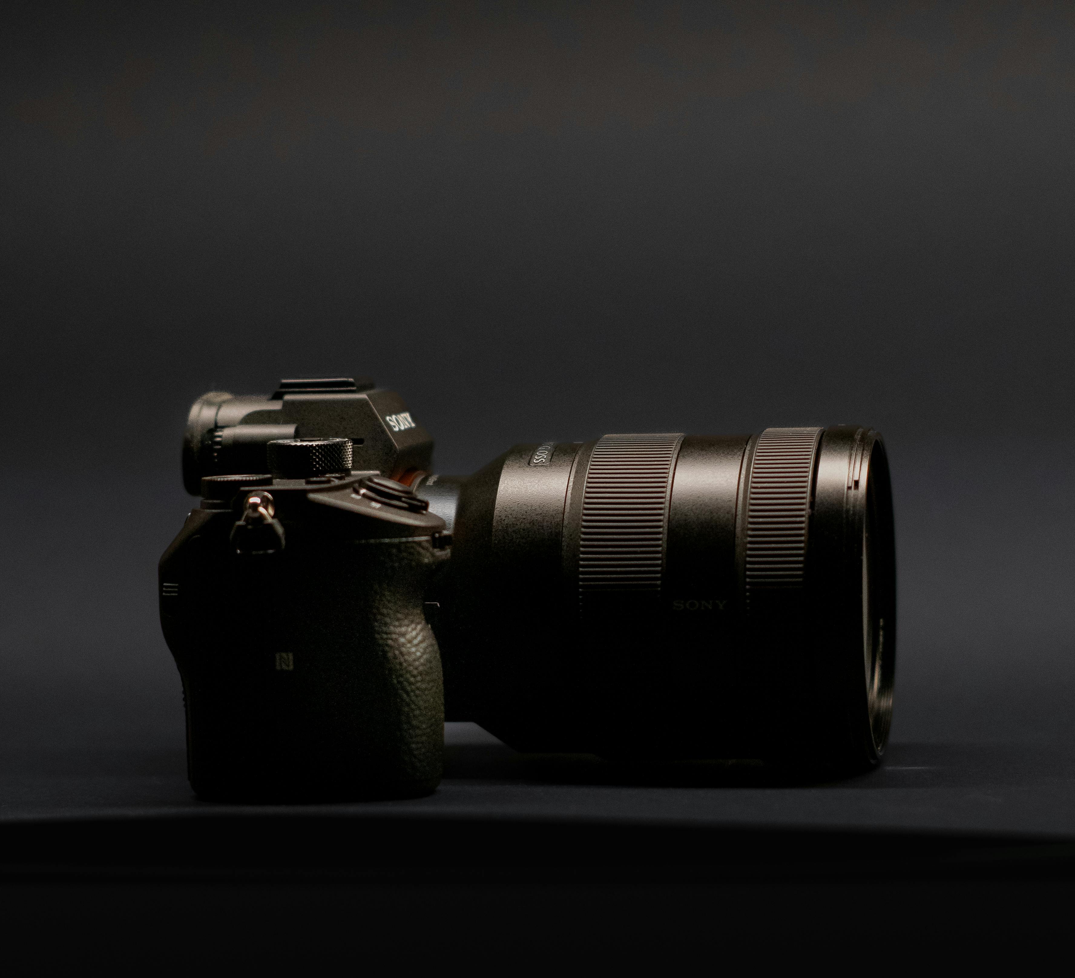Side View of a Sony A7 SLR Camera · Free Stock Photo