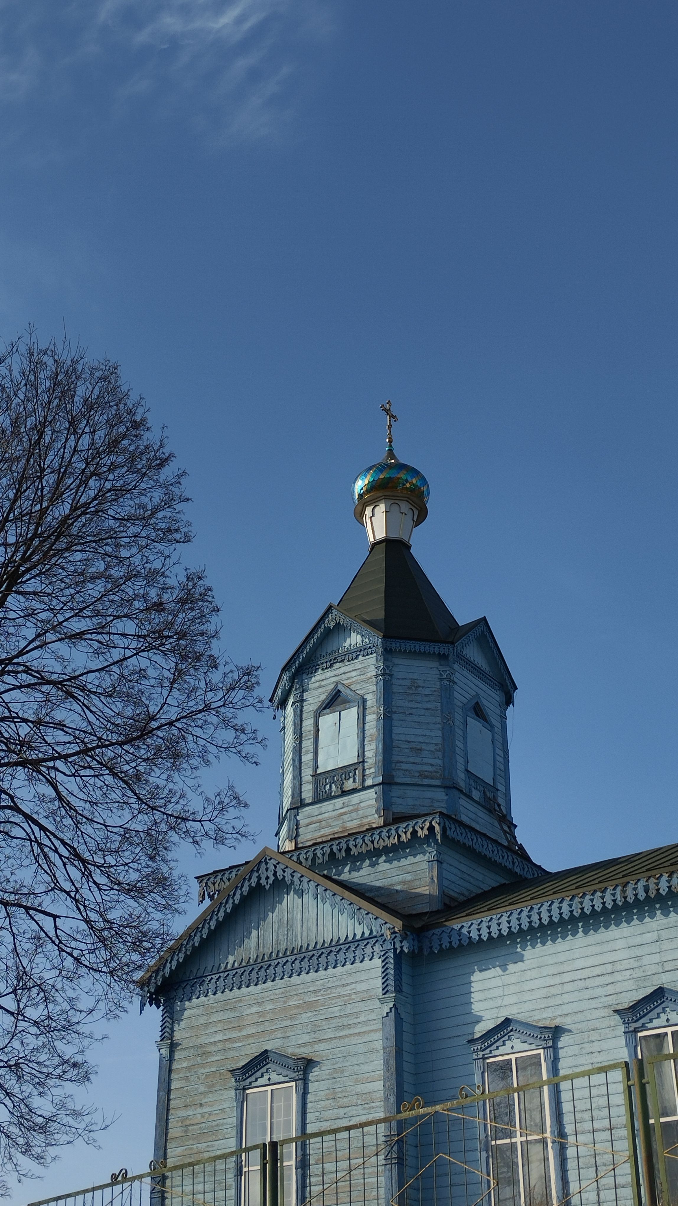 Blue Sky over Church Tower · Free Stock Photo