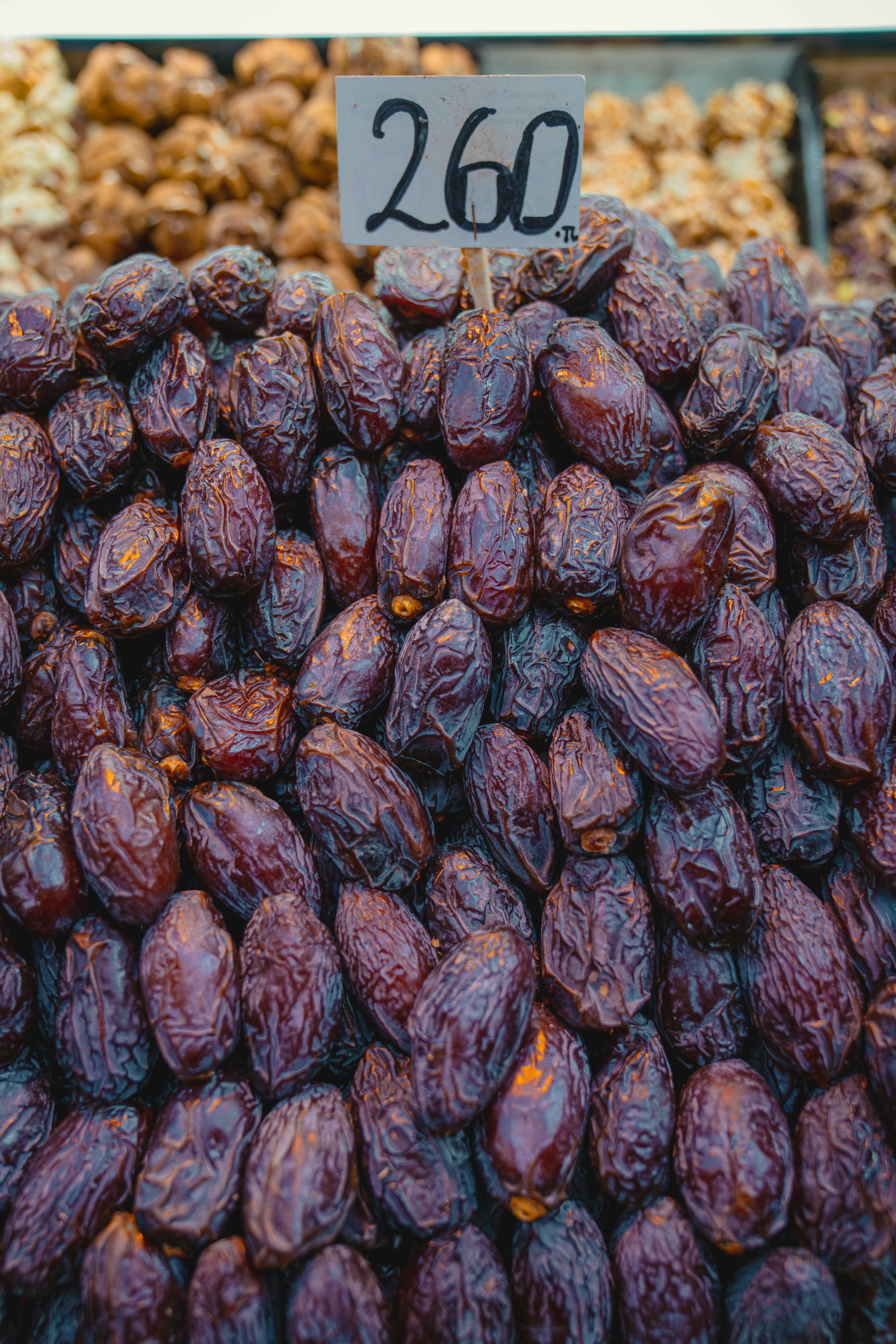 Close up of Sweet Dates in a Store · Free Stock Photo