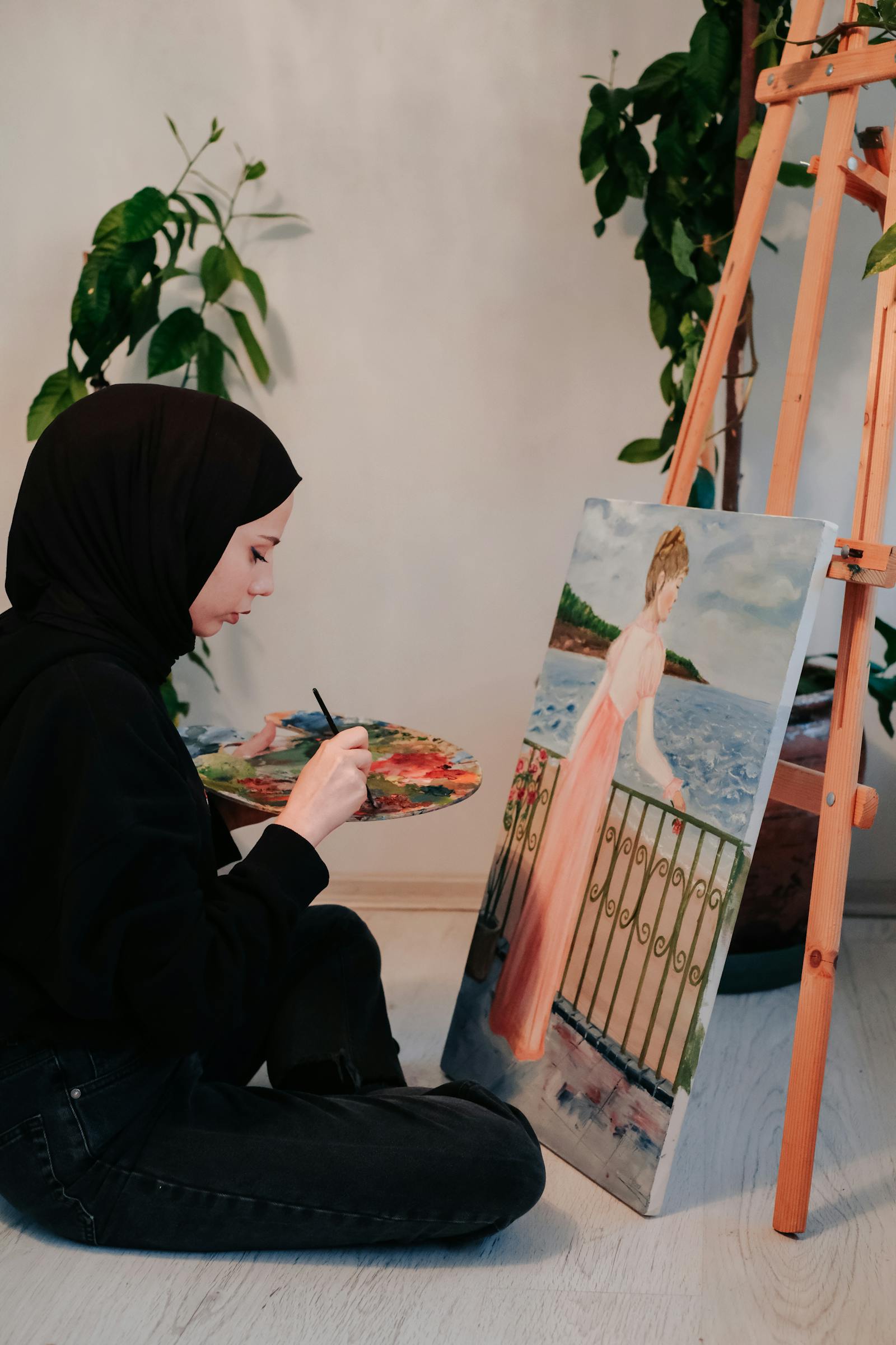Hijab Painting Photos, Download The BEST Free Hijab Painting Stock ...