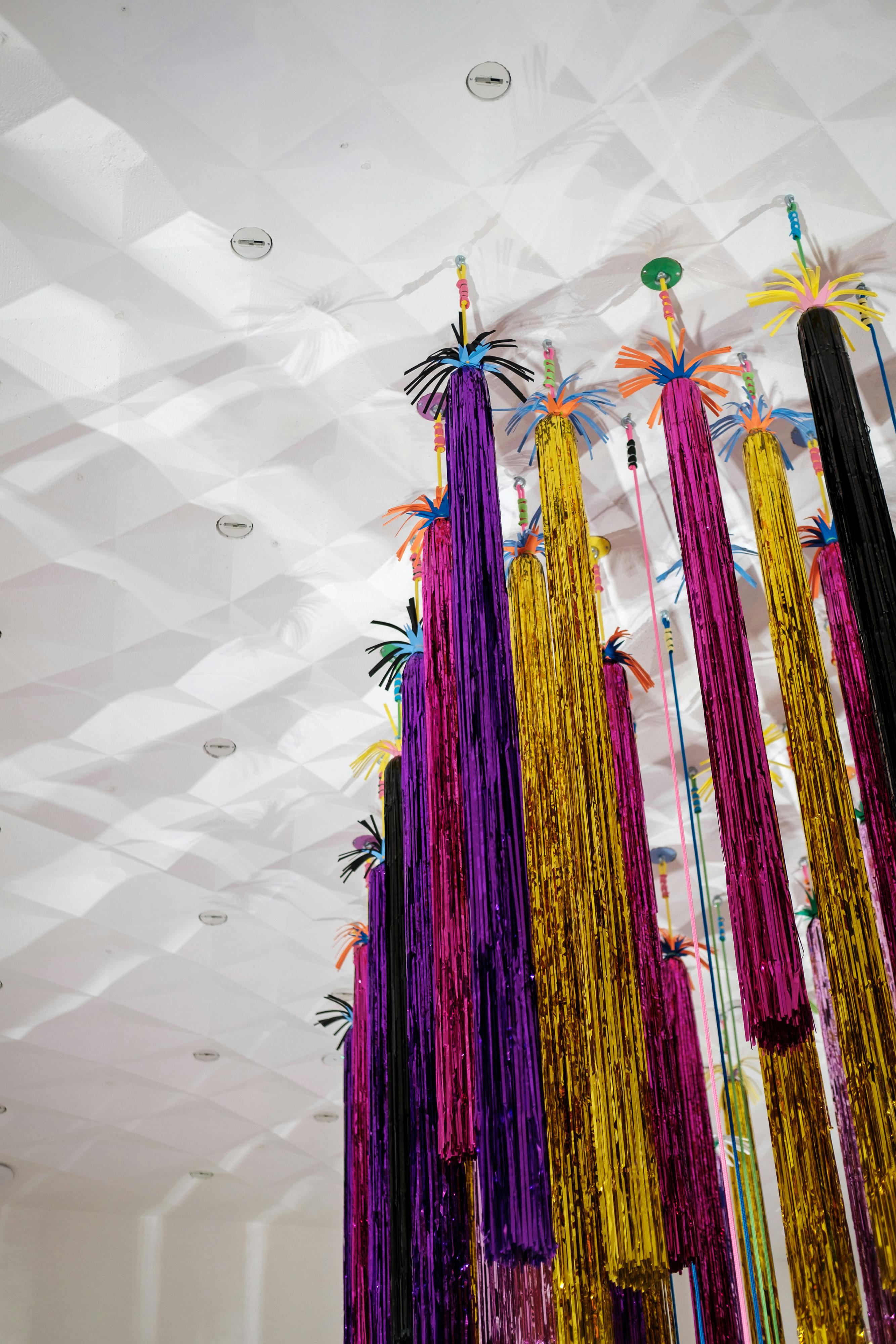 Colorful Decorations Hanging from Ceiling · Free Stock Photo